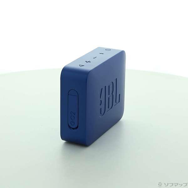 【中古】JBL GO2 Bluetoothスピーカー IPX7防水／ポータブル／パッシブラジエーター搭載 ブルー JBLGO2BLU 【国内正規品／メーカー1年保証付き ...