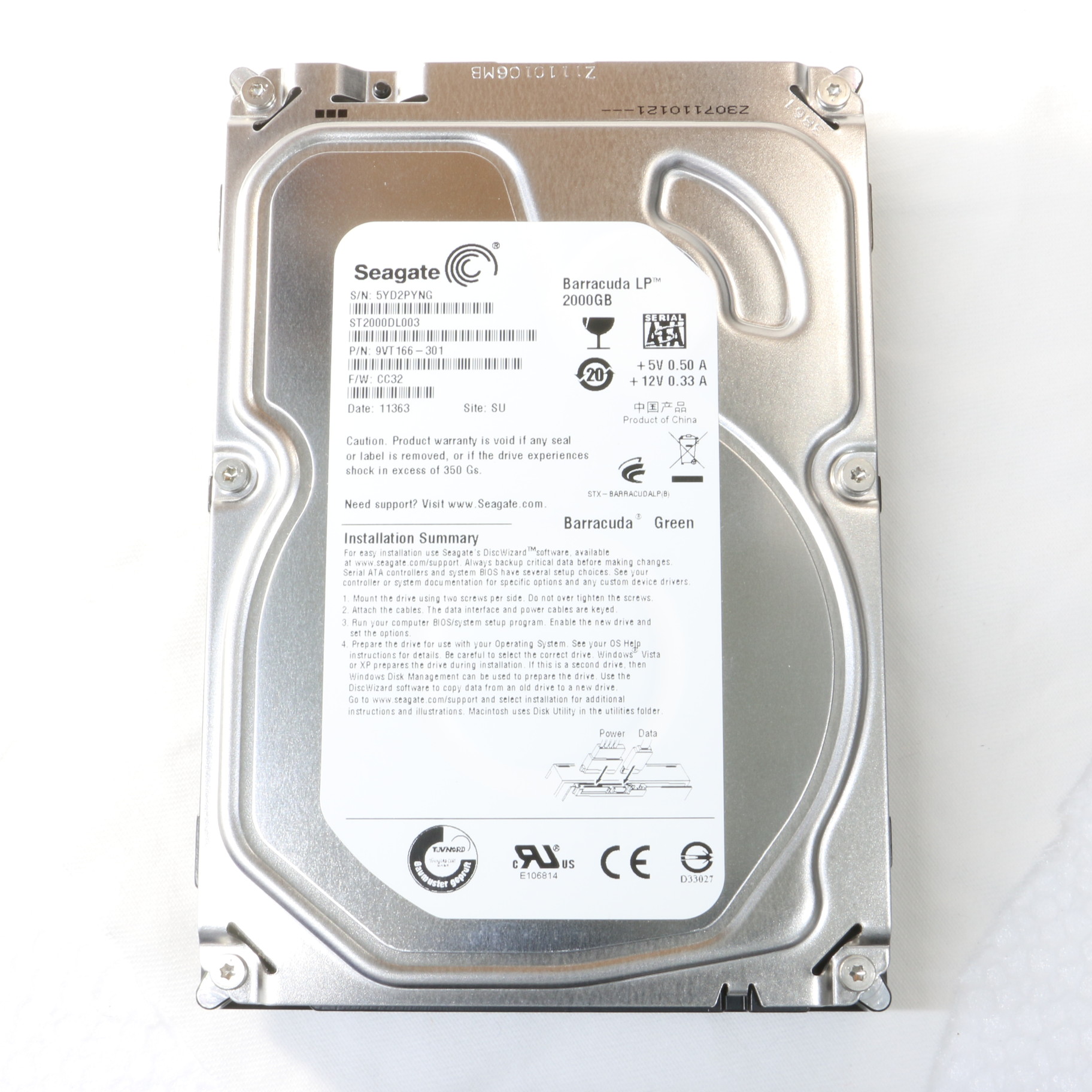 【中古】ST2000DL003 Barracuda Green [2133028029864] - リコレ！|ビックカメラグループ ソフマップ ...