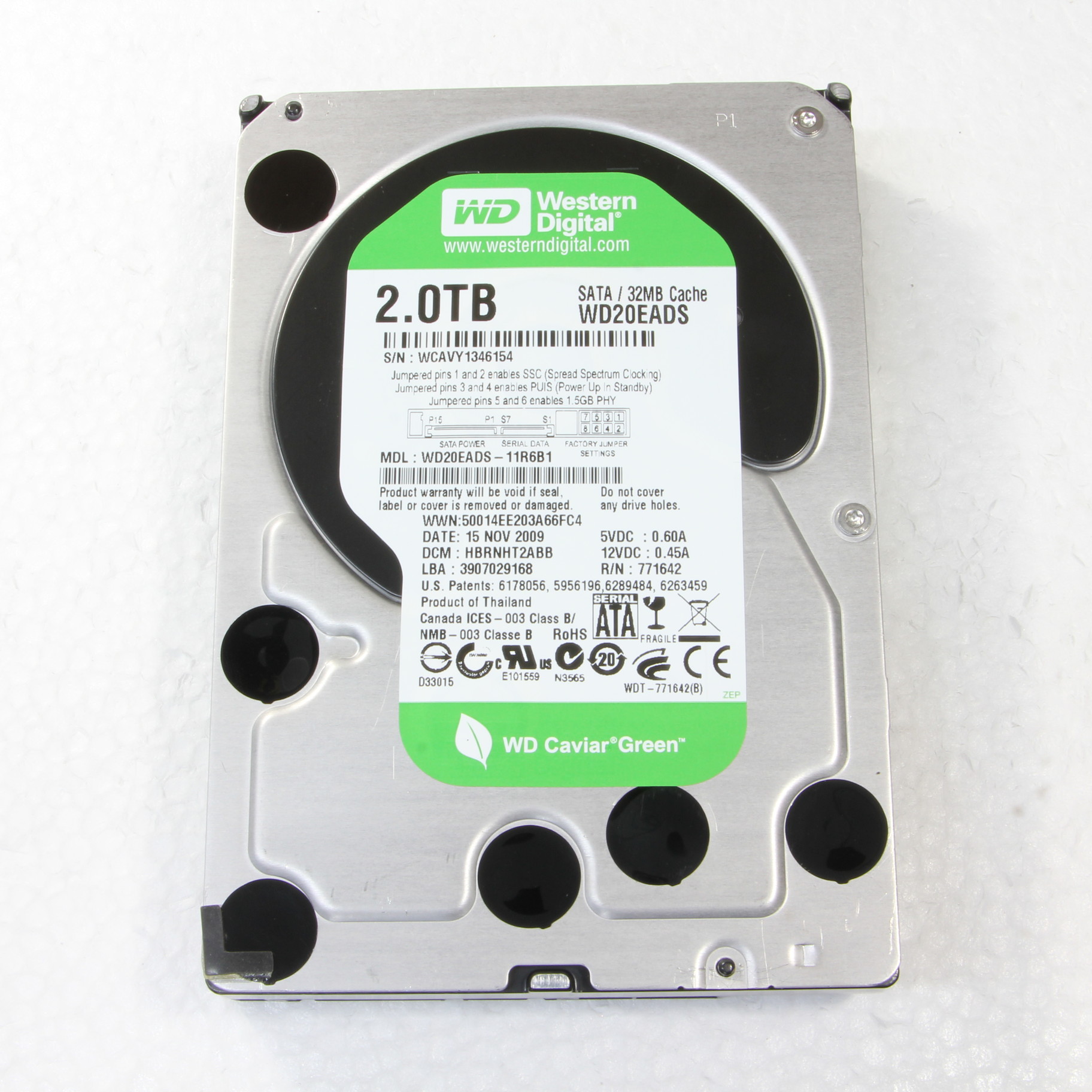 【中古】WD20EADS [2133030346065] - リコレ！|ビックカメラグループ ソフマップの中古通販サイト