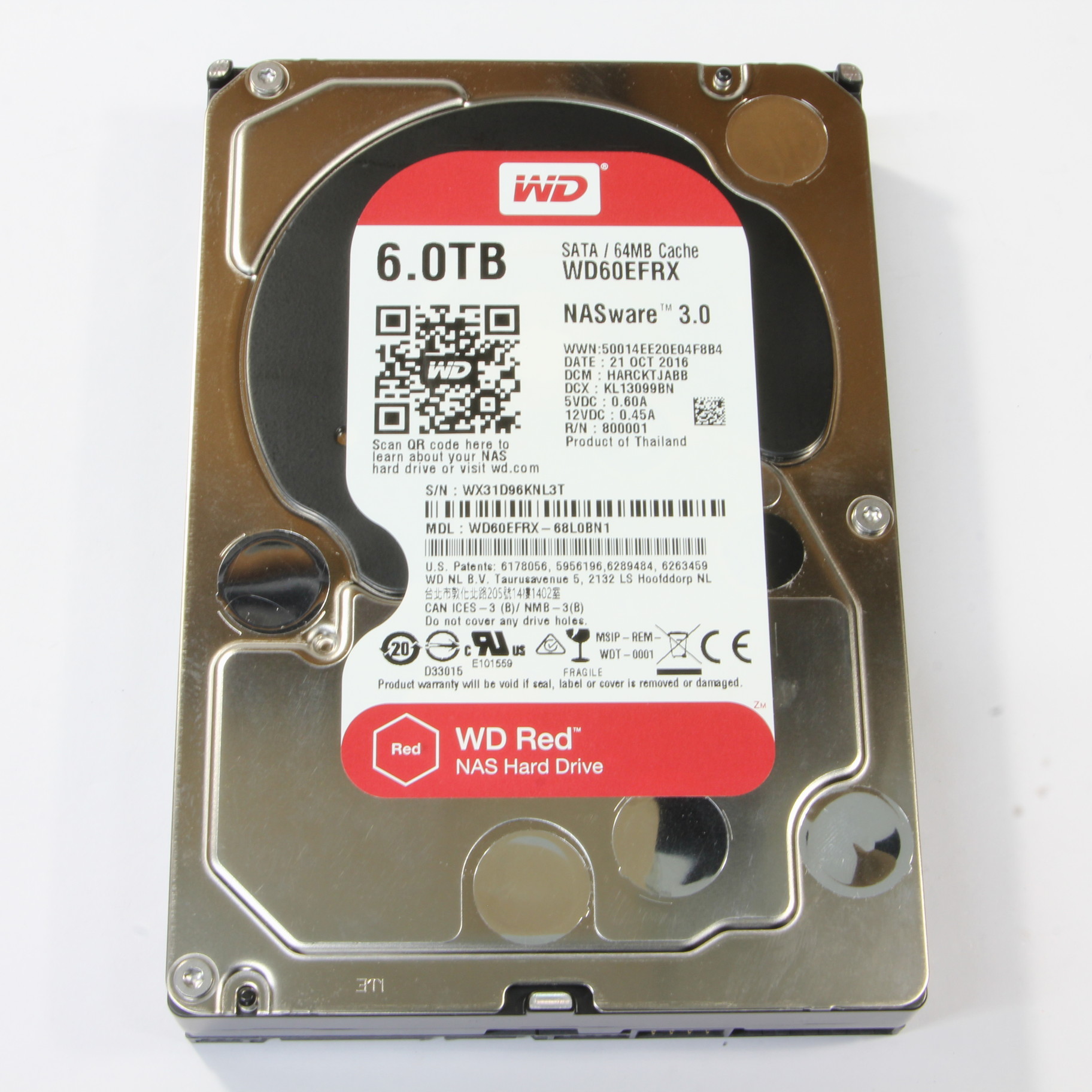【中古】WD60EFRX [2133033535107] - リコレ！|ビックカメラグループ ソフマップの中古通販サイト