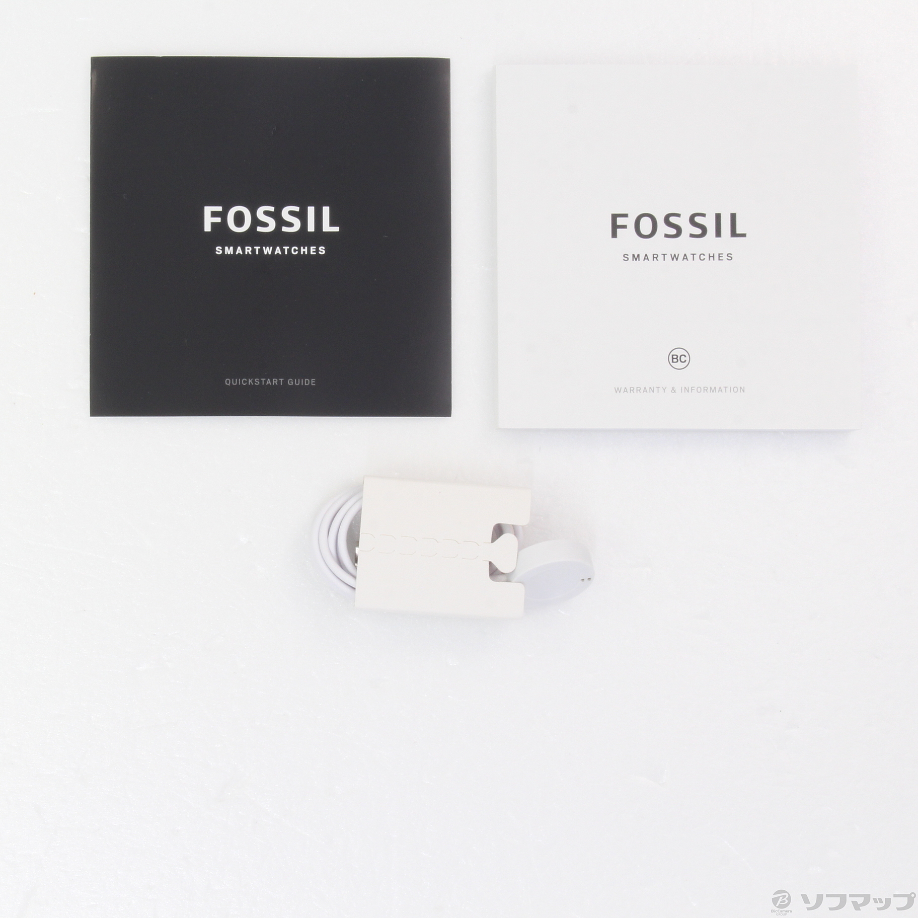 【中古】FOSSIL Q THE CARLYLE HR スモークステンレススチール ジェネレーション5 FTW4024 ...