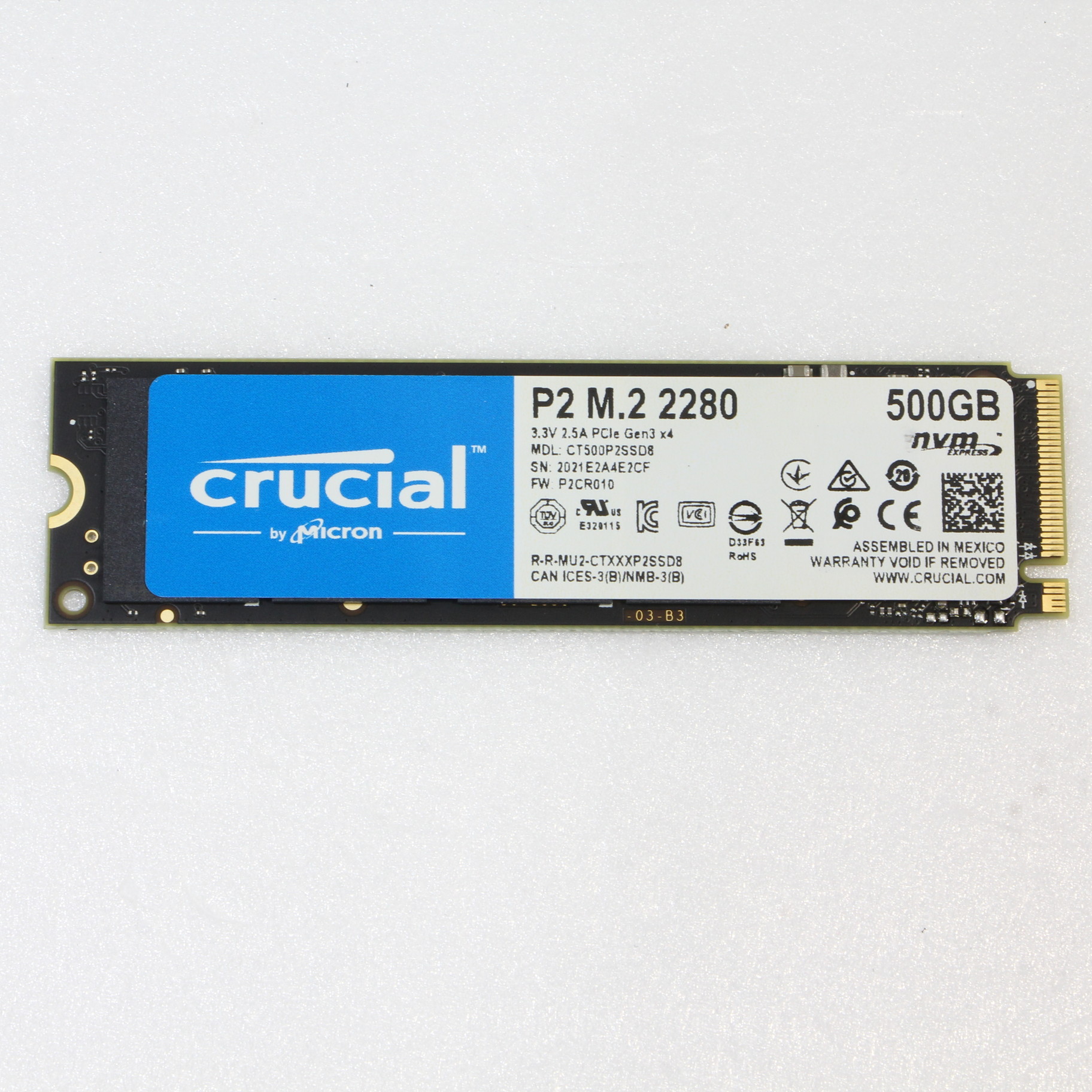 【中古】CT500P2SSD8JP [2133036443553] - リコレ！|ソフマップの中古通販サイト