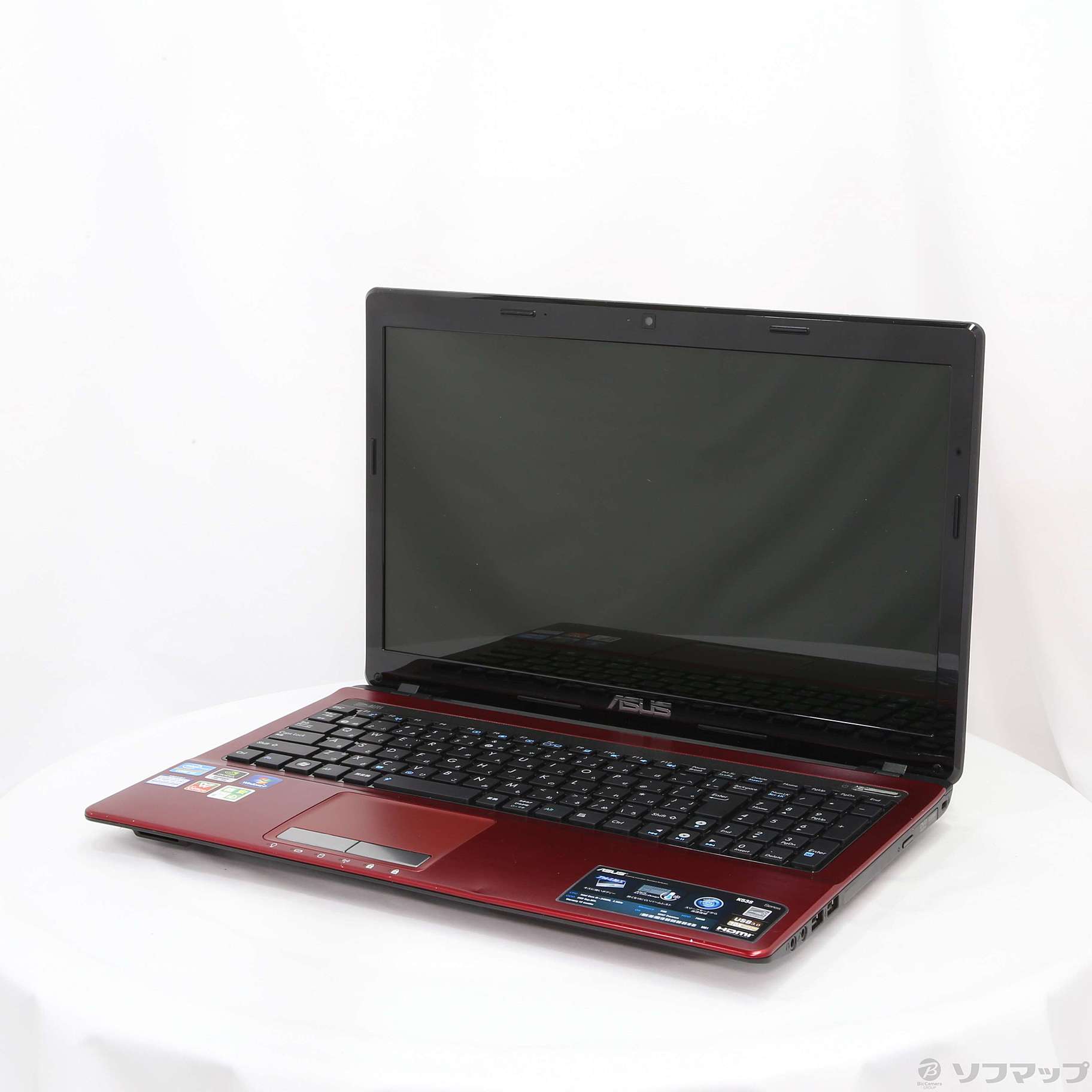 【中古】格安安心パソコン ASUS K53SD K53SD-SXRED パッションレッド [2133037546666] - リコレ！|ビック ...