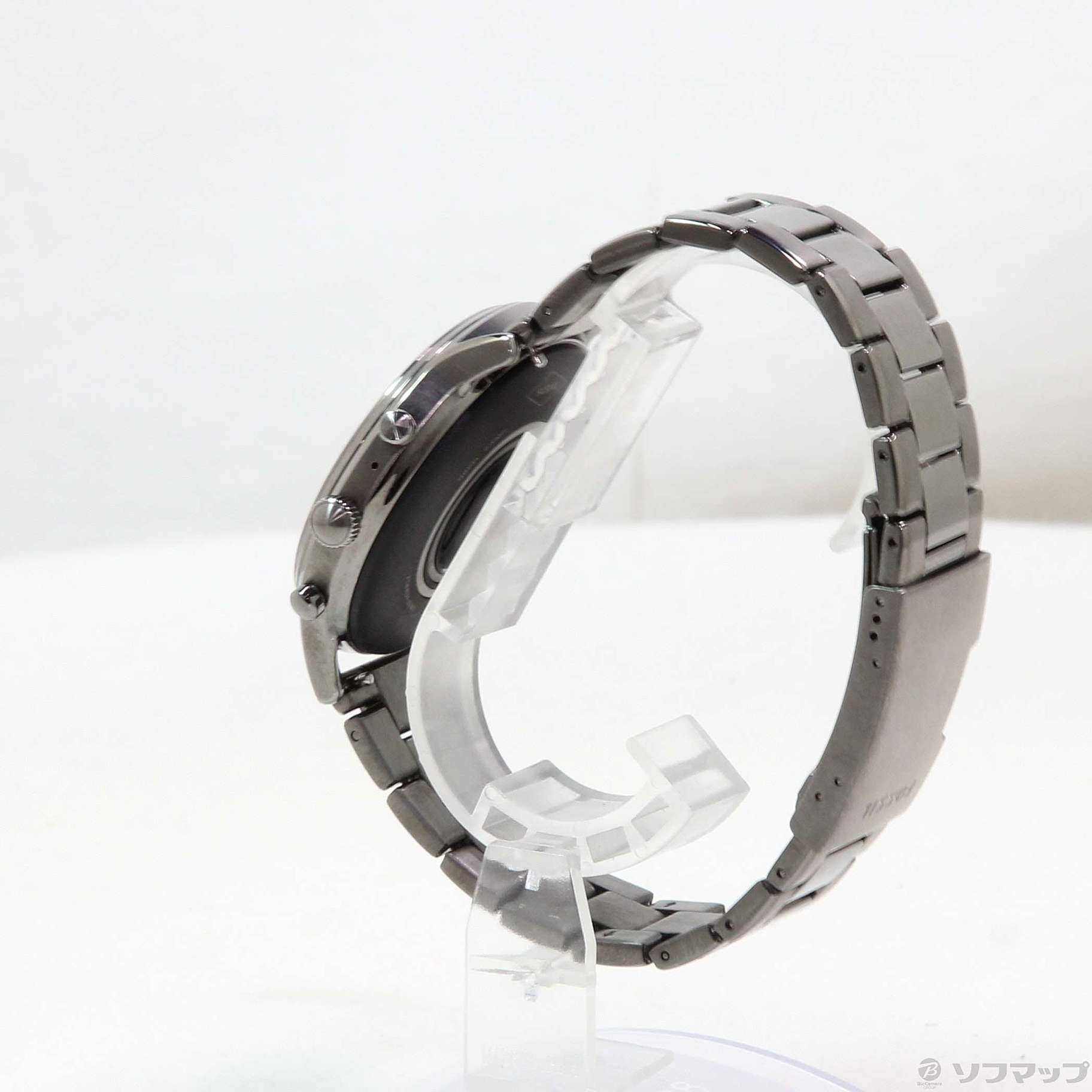 【中古】〔展示品〕 FOSSIL Q THE CARLYLE HR スモークステンレススチール ジェネレーション5 FTW4024 ...
