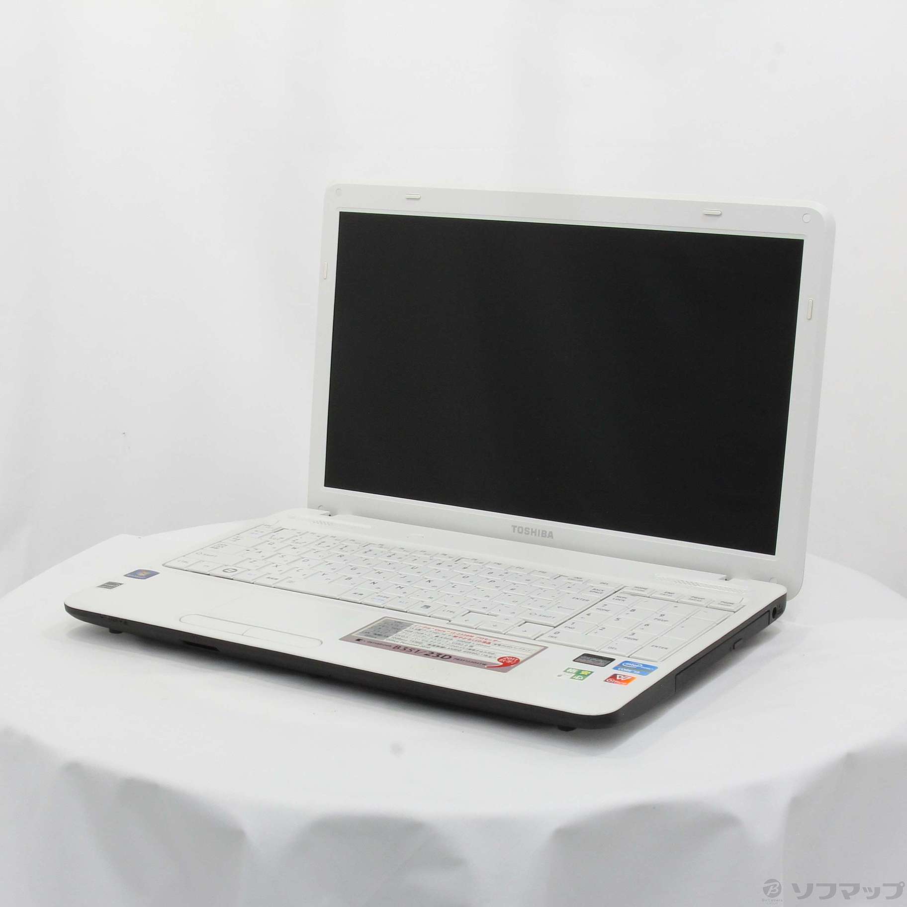 【中古】格安安心パソコン dynabook B351／23D PB35123DSTW ※バッテリー完全消耗 [2133037841099 ...