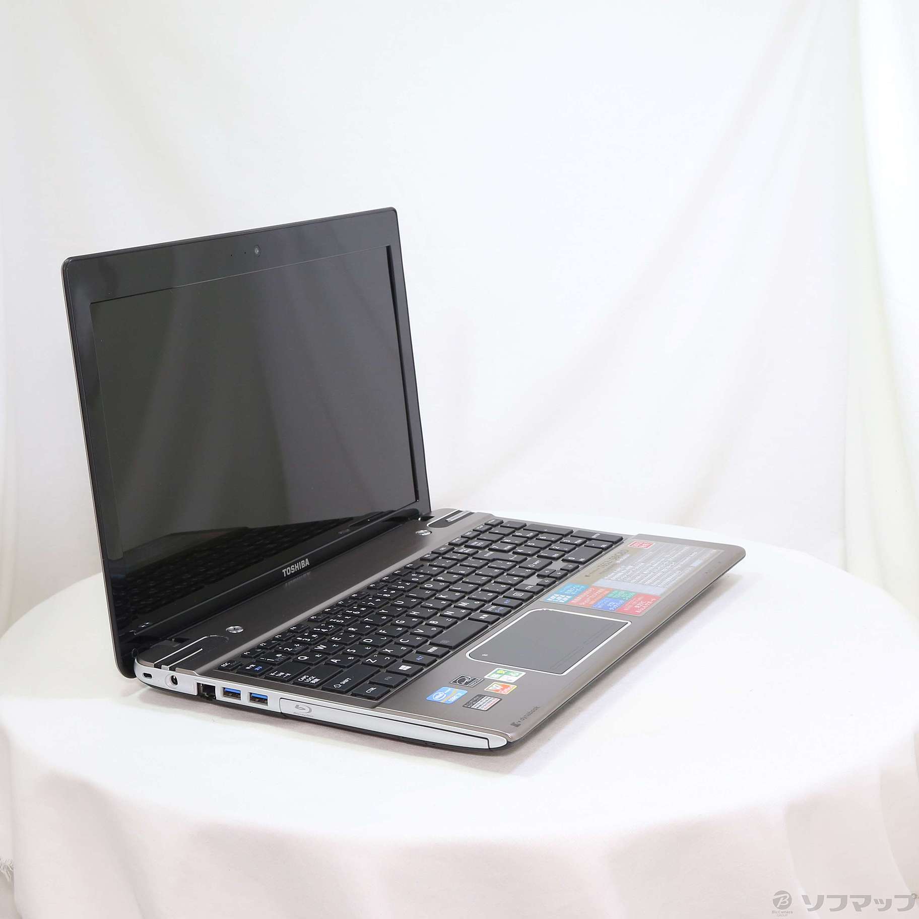 【中古】格安安心パソコン dynabook T652／58GBD PT65258GBHBD ダークシルバー [2133038737582 ...