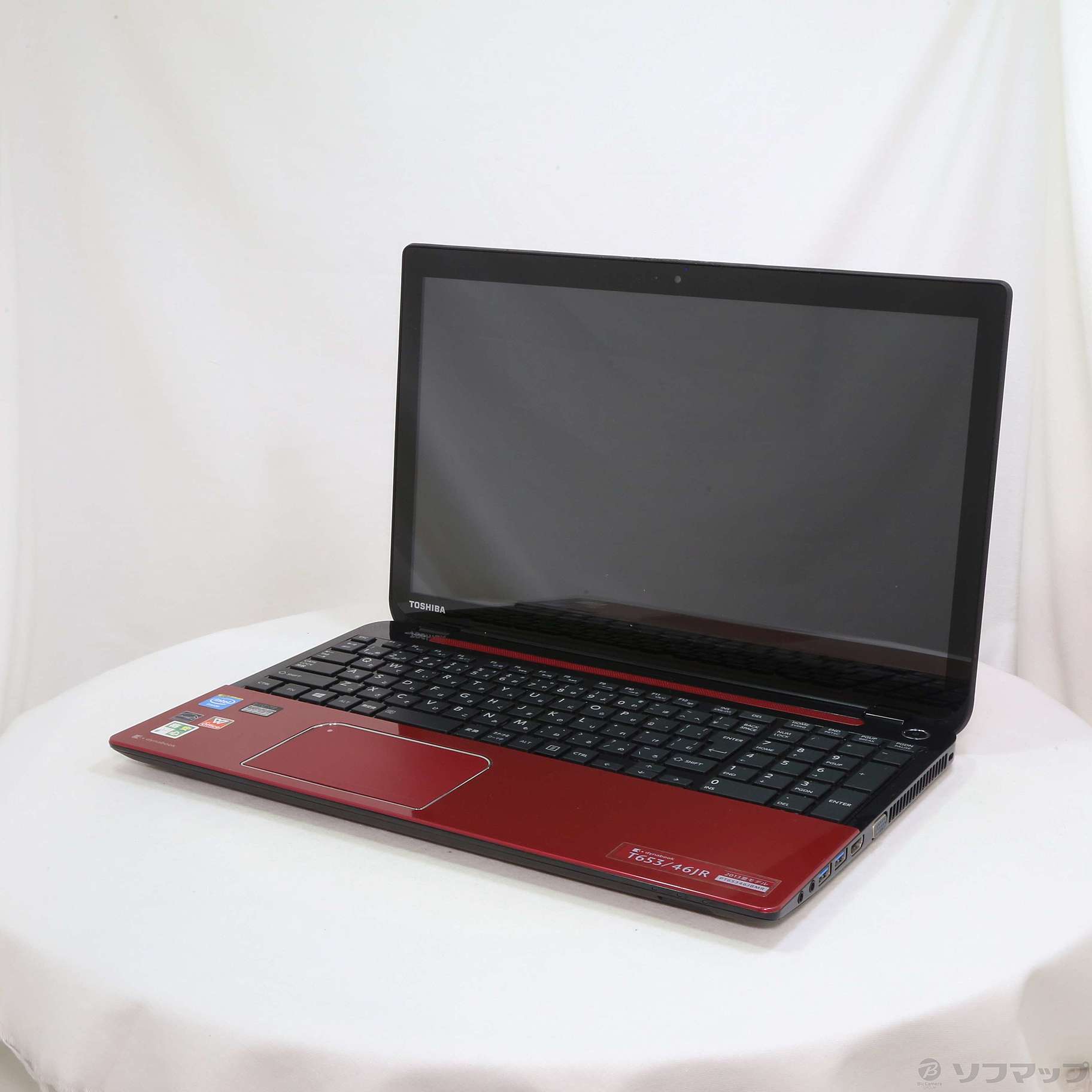 【中古】格安安心パソコン dynabook T653／46JR PT65346JBMR モデナレッド [2133040290549] - リ ...