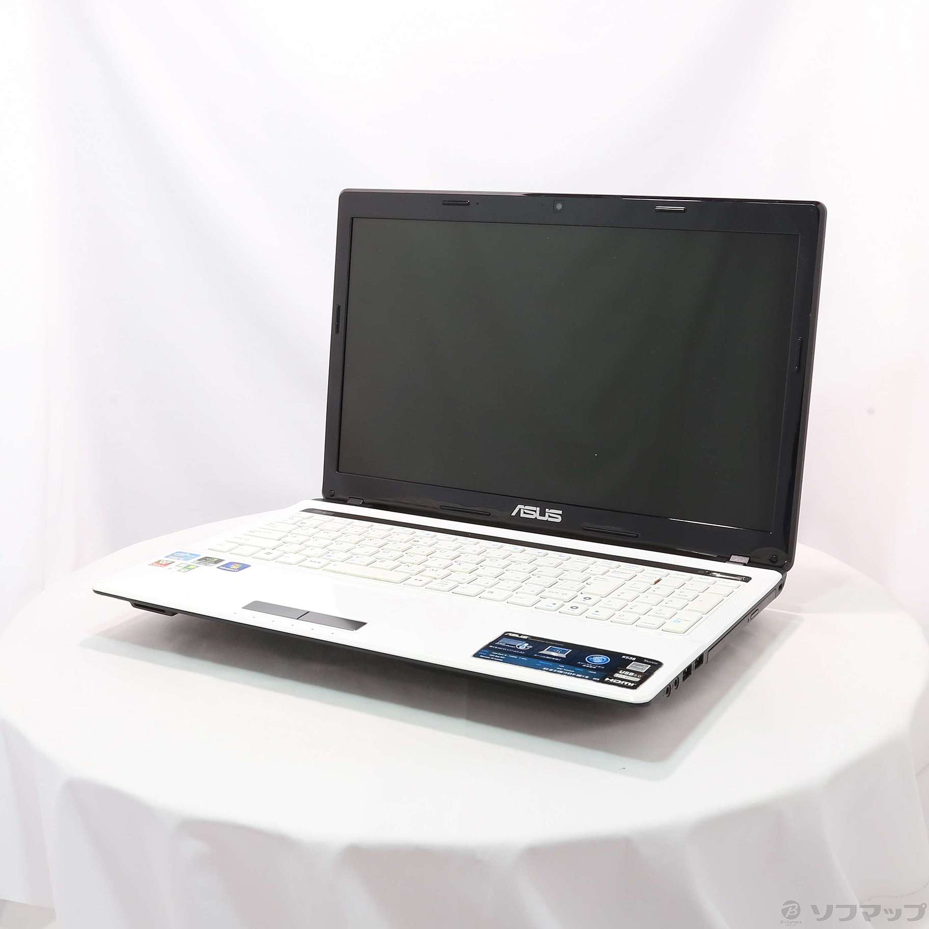 【中古】格安安心パソコン ASUS K53SD K53SD-SXWHITE ホワイト [2133040804265] - リコレ！|ソフマップ ...