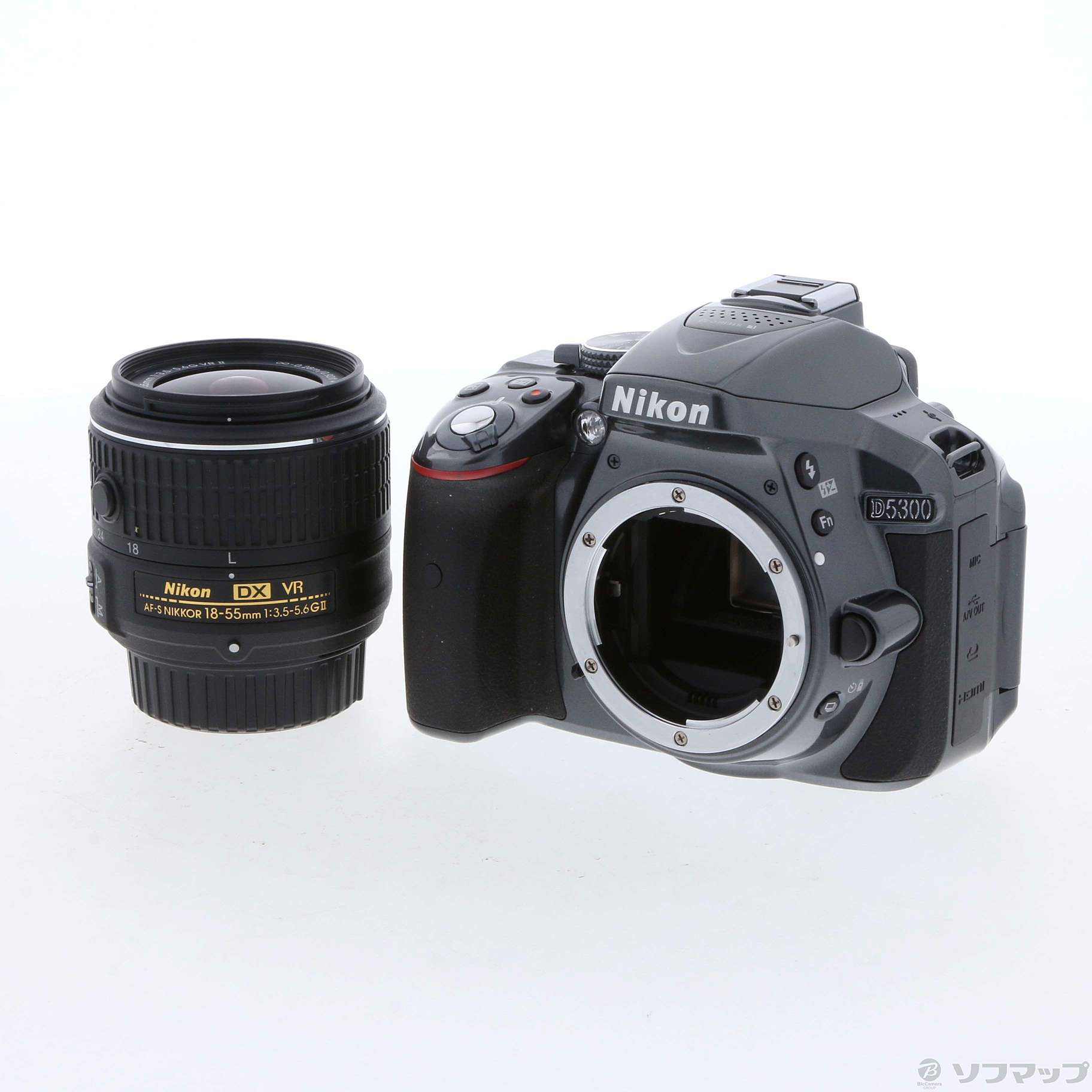 【中古】NIKON D5300 18-55 VRII レンズキットGY (2410万画素／SDXC) 10/26(水)値下げ ...