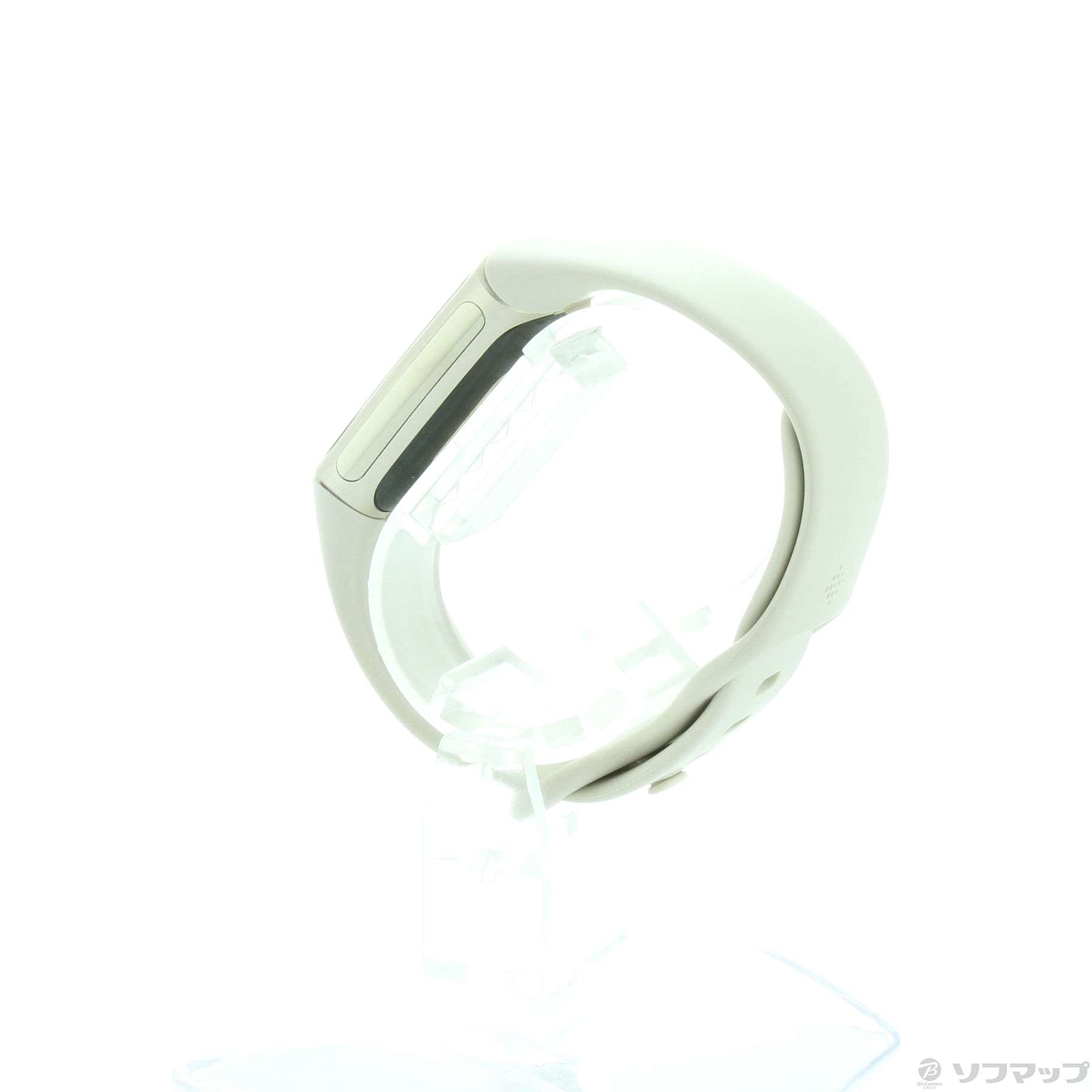 【中古】〔展示品〕 Fitbit Charge5 FB421GLWT-FRCJK ルナホワイト／ソフトゴールド [2133044382493 ...