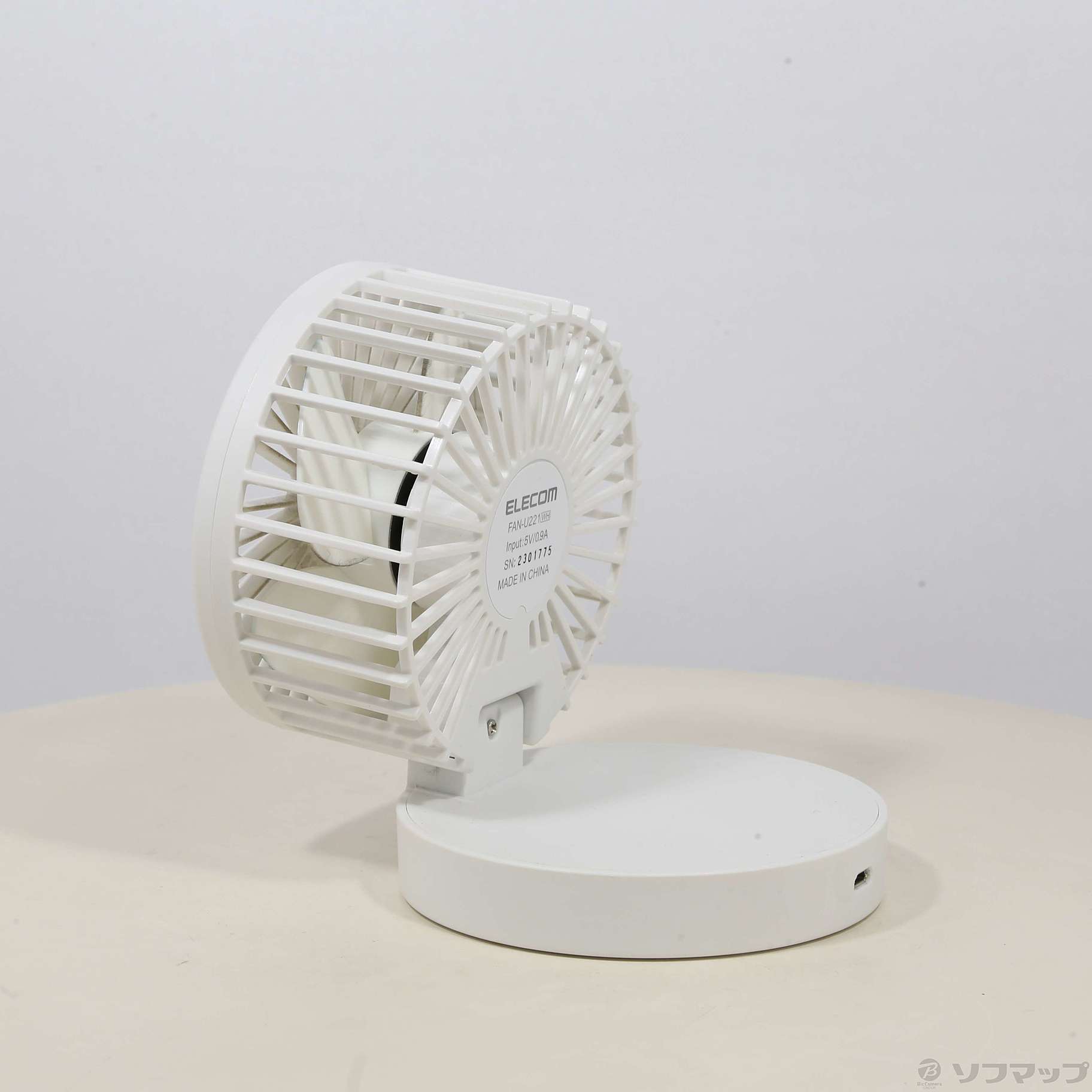 【中古】〔展示品〕 ECLEAR flow flow 卓上ファン 給電モデル FAN-U221WH ミネラルホワイト [2133044436141] - リコレ！|ソフマップの中古通販サイト