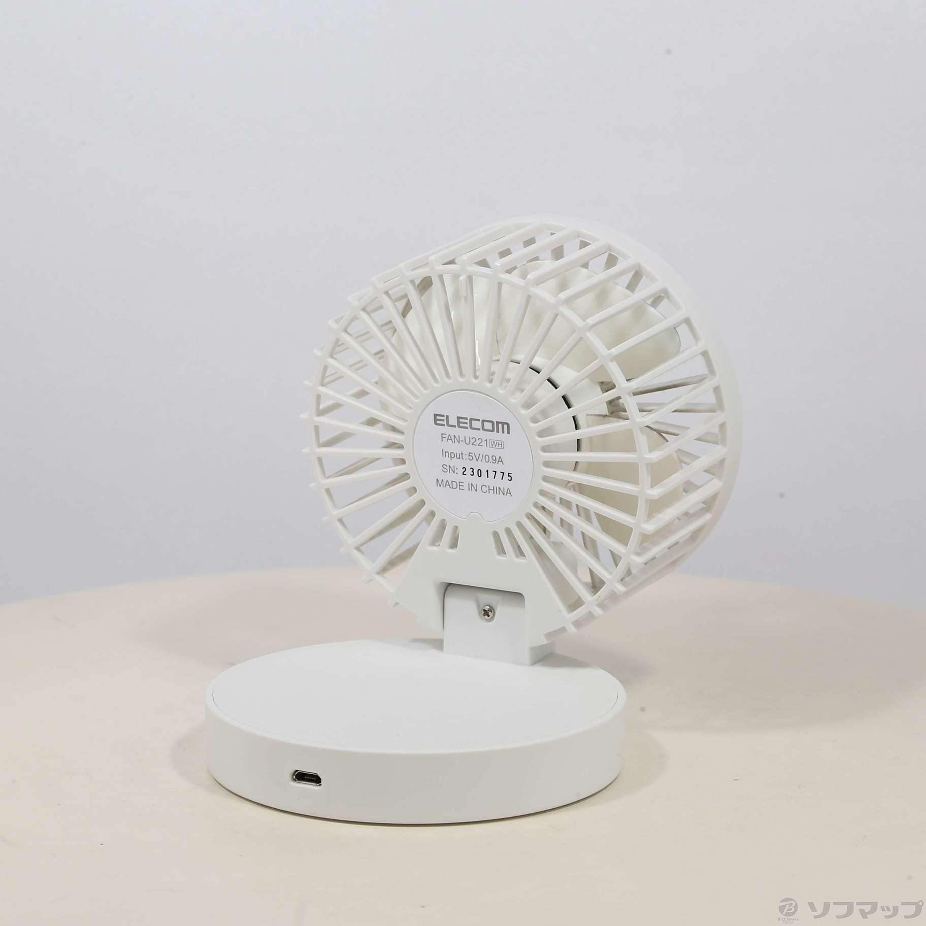 【中古】〔展示品〕 ECLEAR flow flow 卓上ファン 給電モデル FAN-U221WH ミネラルホワイト [2133044436141] - リコレ！|ソフマップの中古通販サイト