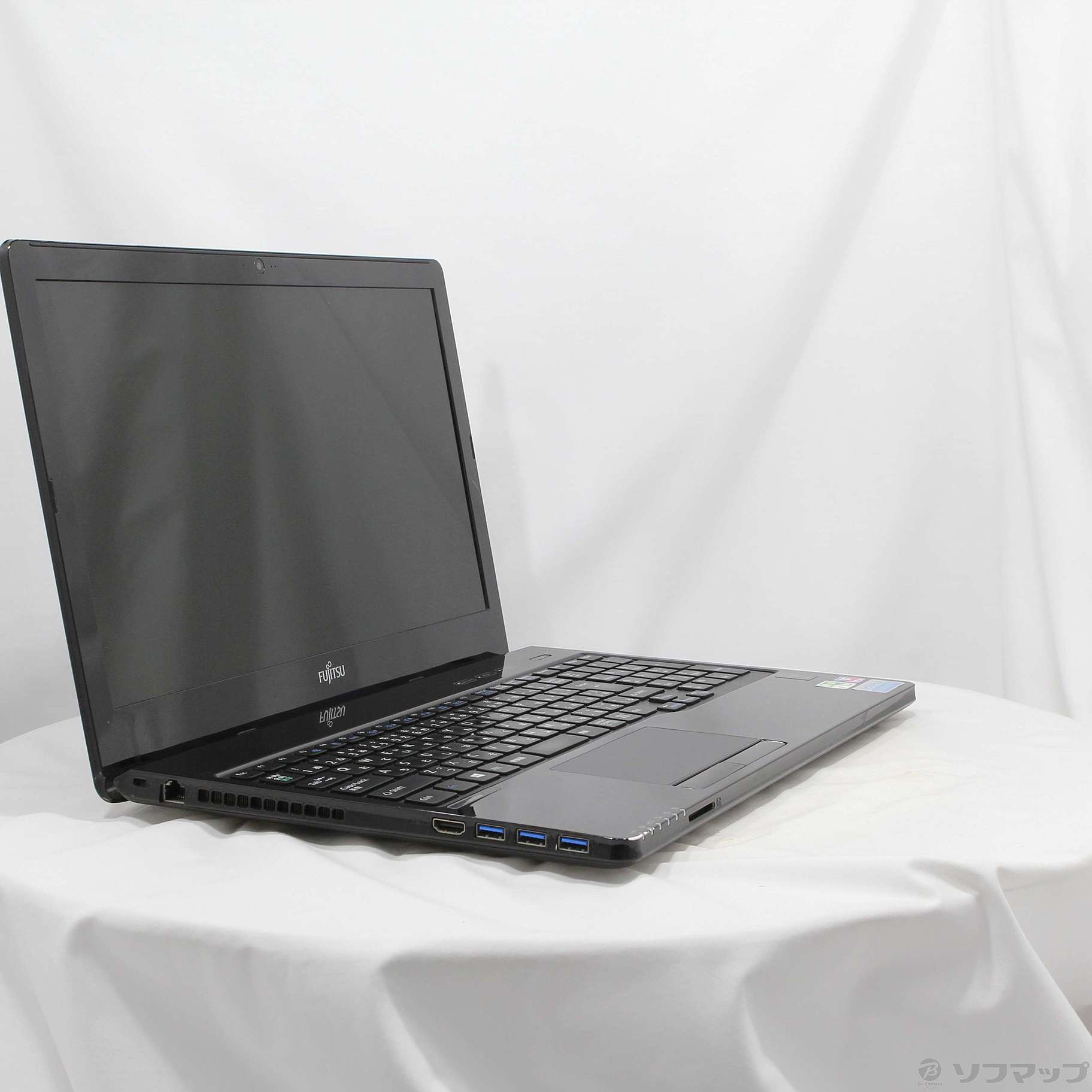 【中古】格安安心パソコン LIFEBOOK WA1／W FMVWW13B シャイニーブラック 〔Windows 10 ...