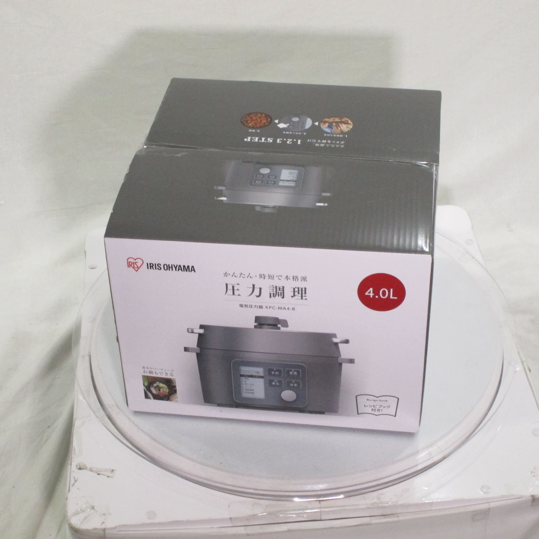 【中古】電気圧力鍋 4.0L KPC-MA4-B レシピブック付き 自動メニュー搭載 低温調理 圧力なべ ブラック 〔箱破損品〕 [2133045308850] - リコレ！|ビックカメラ ...