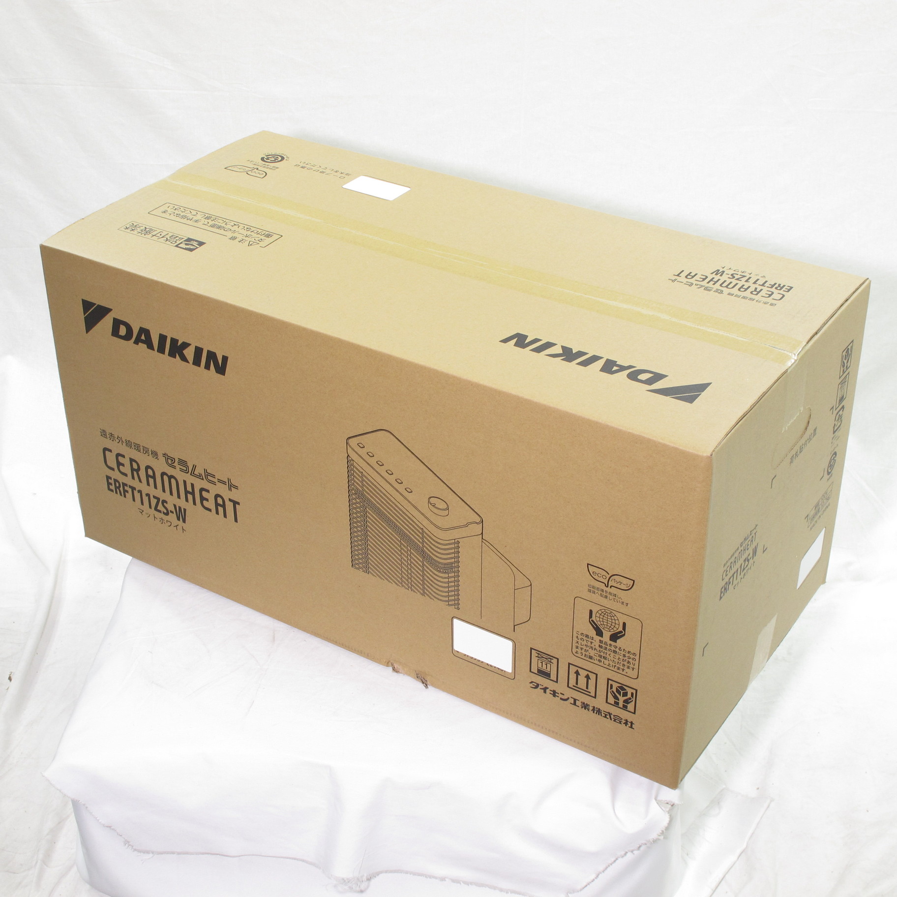 【中古】遠赤外線暖房機 セラムヒート マットホワイト ERFT11ZS-W [シーズヒーター ／人感センサー付き ／首振り機能] 〔箱破損品〕 [2133045398738] - リコレ ...