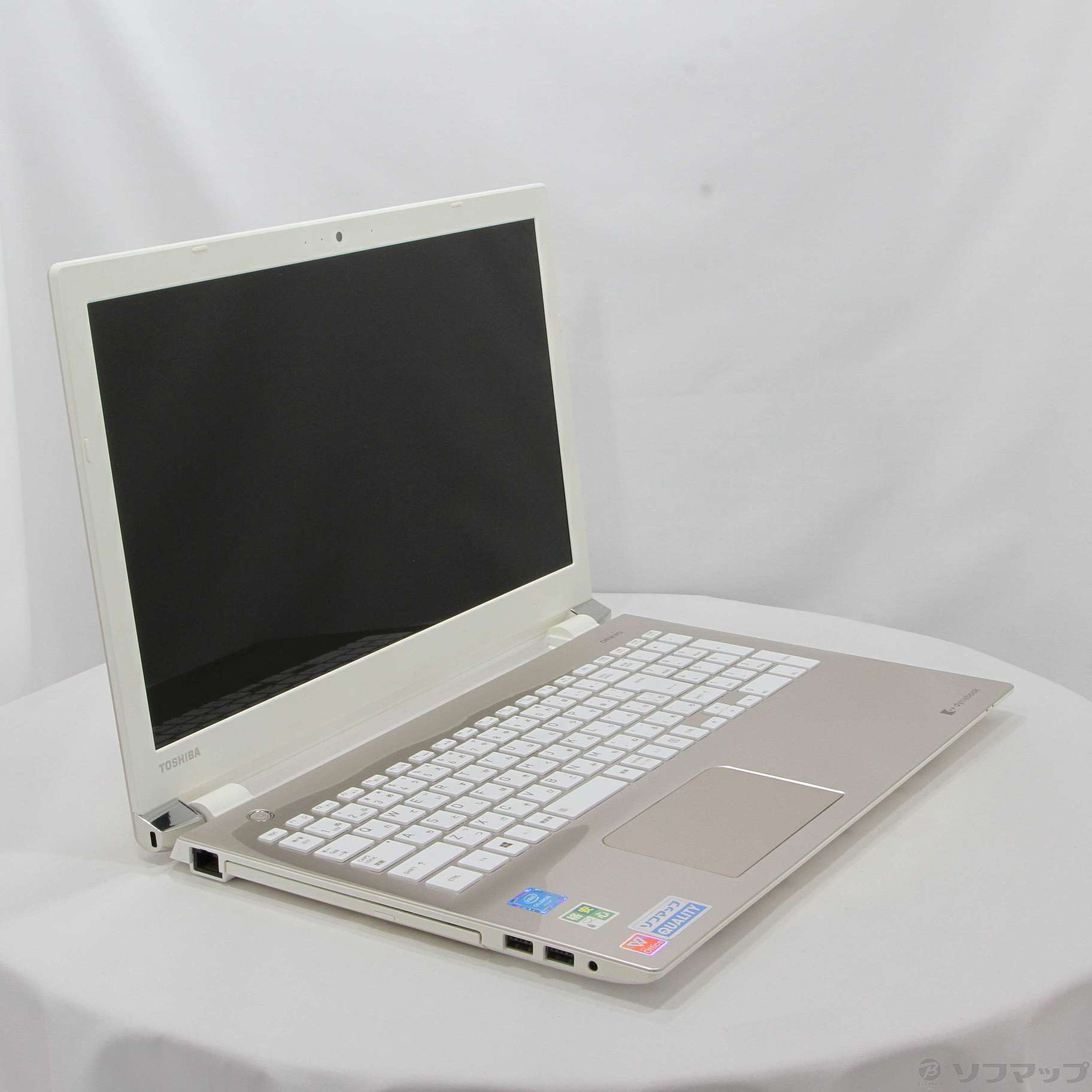 【中古】格安安心パソコン dynabook T45／BGS PT45BGS-SJA3 サテンゴールド 〔Windows 10 ...
