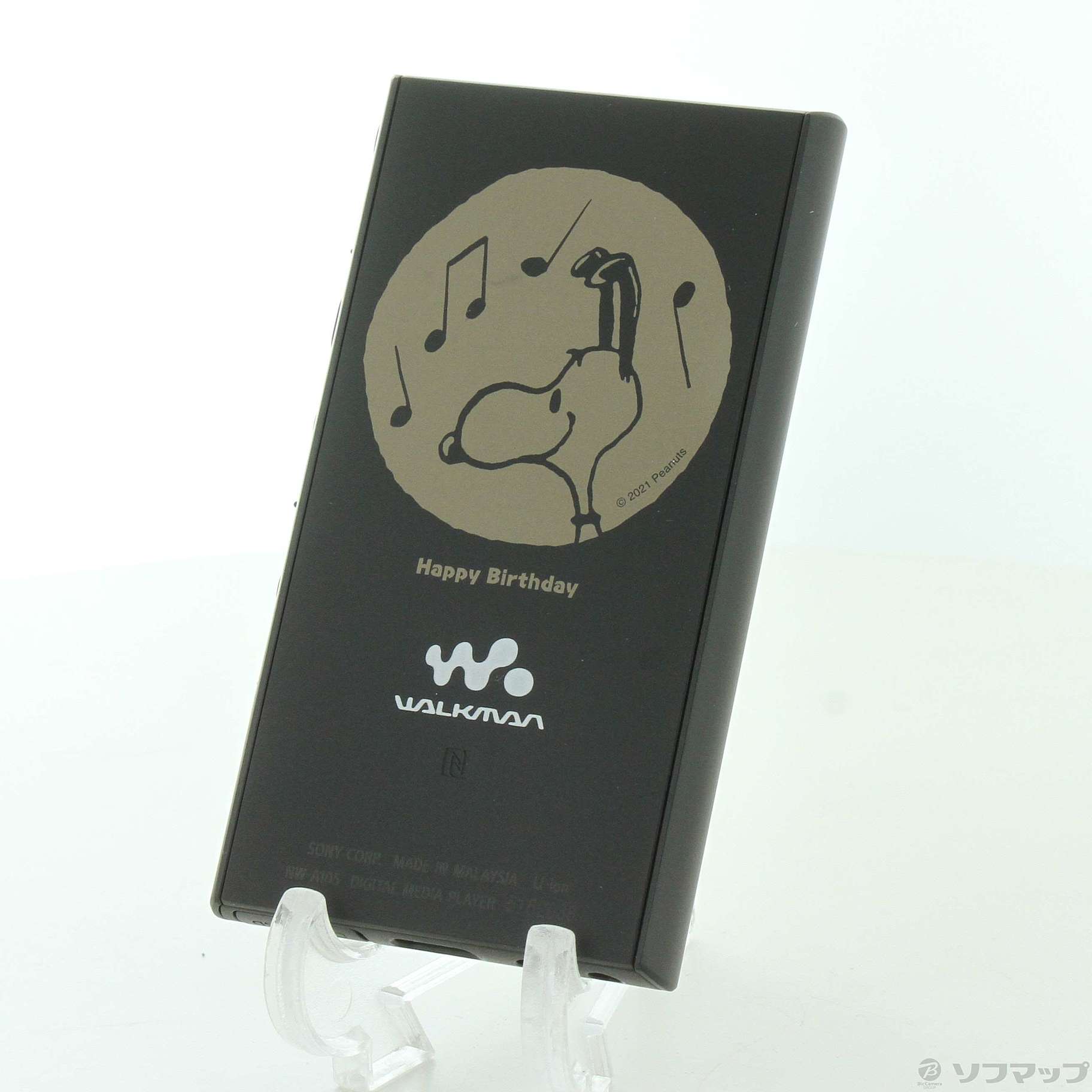 【中古】WALKMAN A100シリーズ PEANUTS Music Fun Collection メモリ16GB+microSD ブラック ...