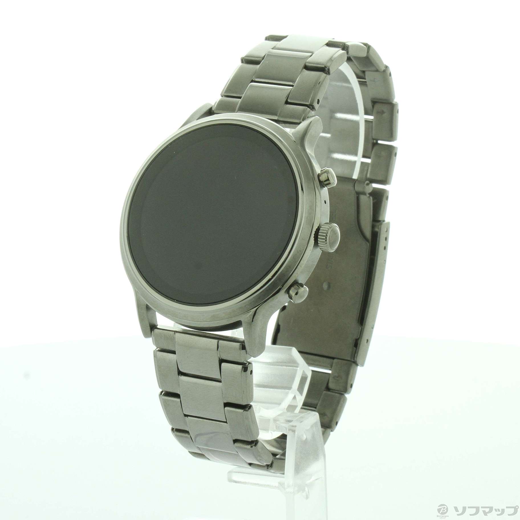 【中古】FOSSIL Q THE CARLYLE HR スモークステンレススチール ジェネレーション5 FTW4024 ...