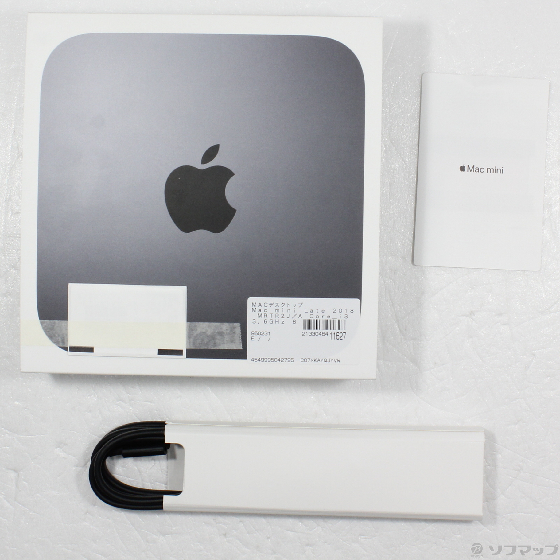 【中古】Mac mini Late 2018 MRTR2J／A Core_i3 3.6GHz 8GB SSD128GB スペースグレイ 〔10 ...