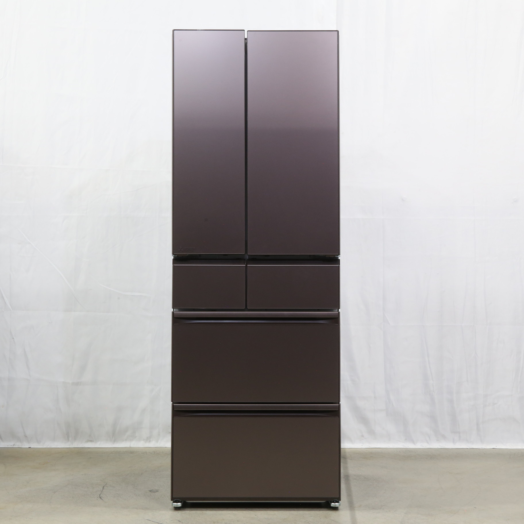 【中古】〔展示品〕 冷蔵庫 中だけひろびろ大容量 WZシリーズ フロストグレインブラウン MR-WZ55H-XT [6ドア ／観音開きタイプ ／547L] [2133046673711 ...