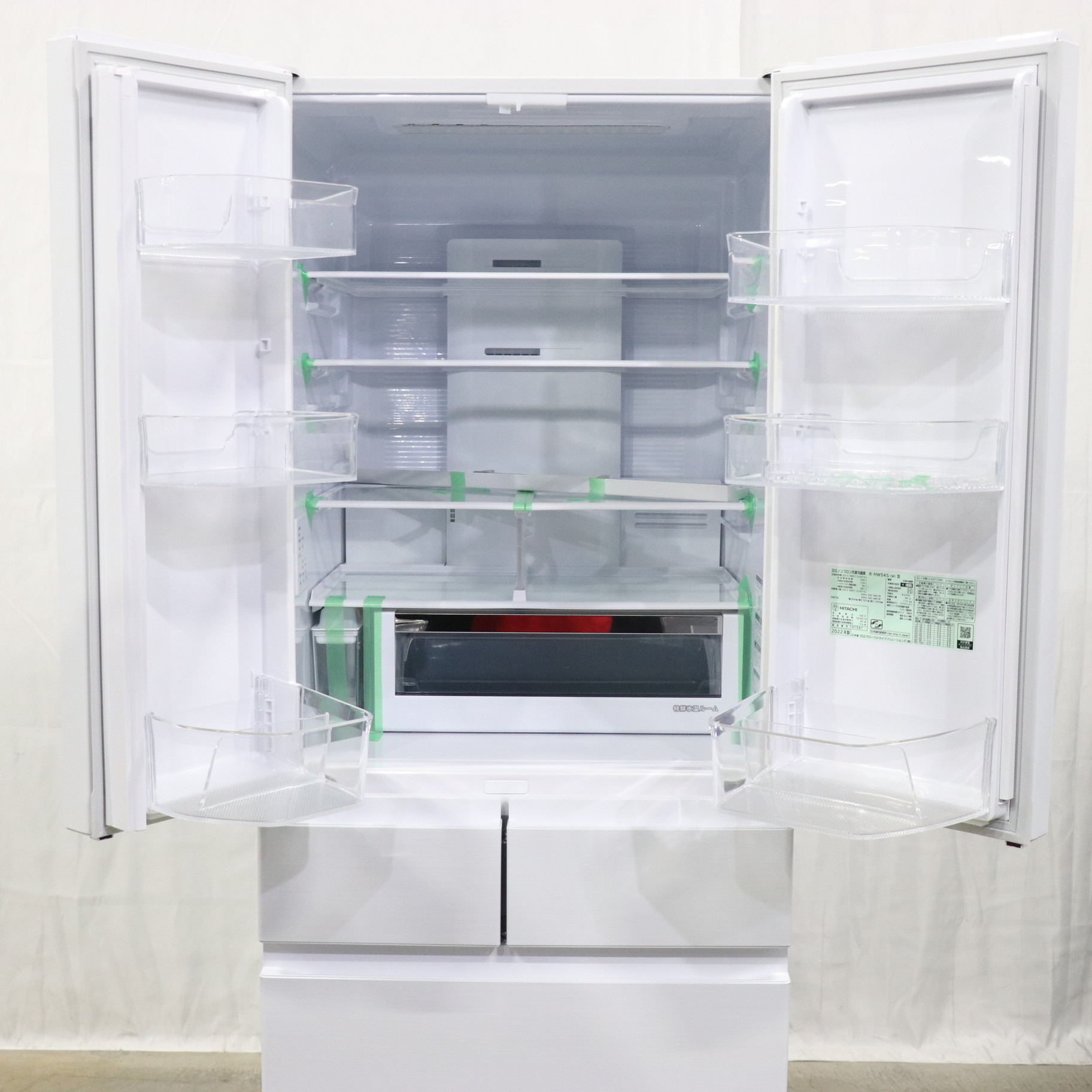 【中古】〔展示品〕 冷蔵庫 HWタイプ ピュアホワイト R-HW54S-W [6ドア ／観音開きタイプ ／540L ...