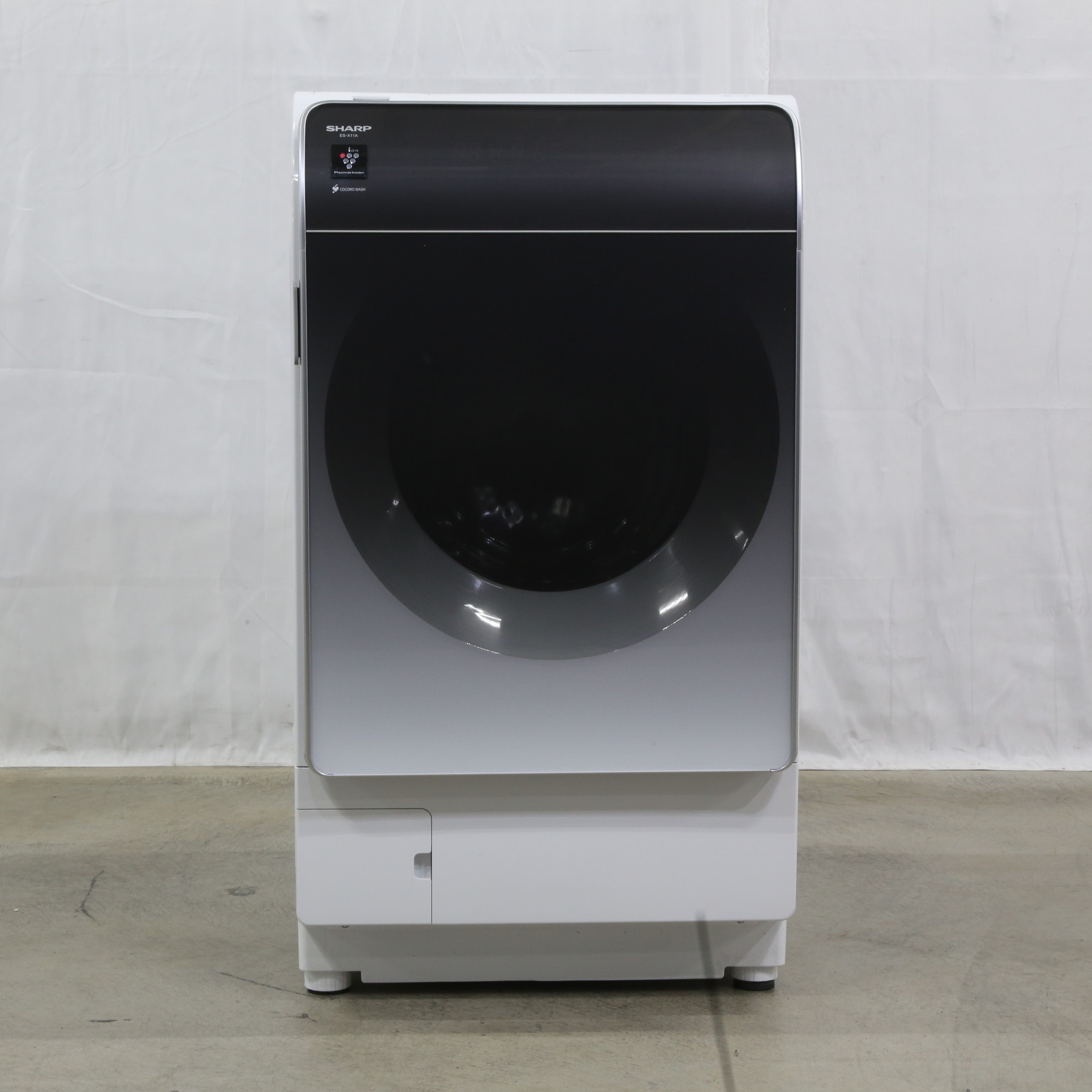 【中古】〔中古品（難あり）〕 ドラム式洗濯乾燥機[洗濯機11.0kg／乾燥6.0kg／ヒートポンプ乾燥] シルバー系 ES-X11A-SR [右開き] [2133047208813] - リ ...