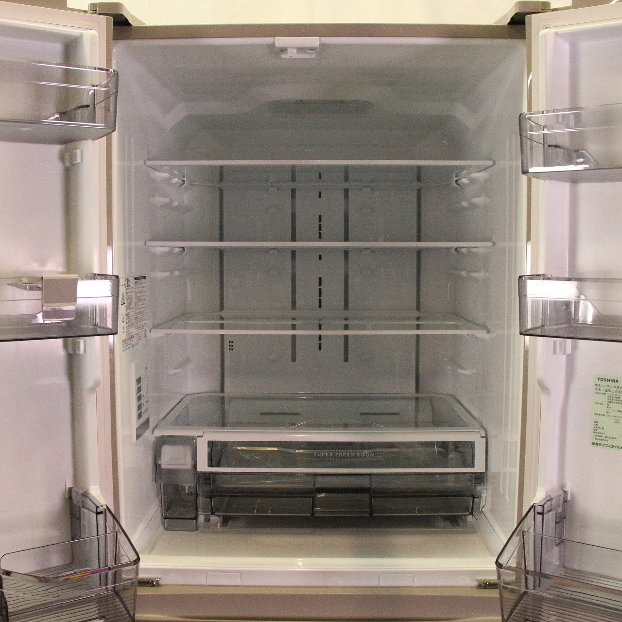 【中古】〔展示品〕 冷蔵庫 サテンゴールド GR-U510FK-EC [6ドア ／観音開きタイプ ／509L] [2133047618292] - リコレ！|ビックカメラグループ ソフマップの ...