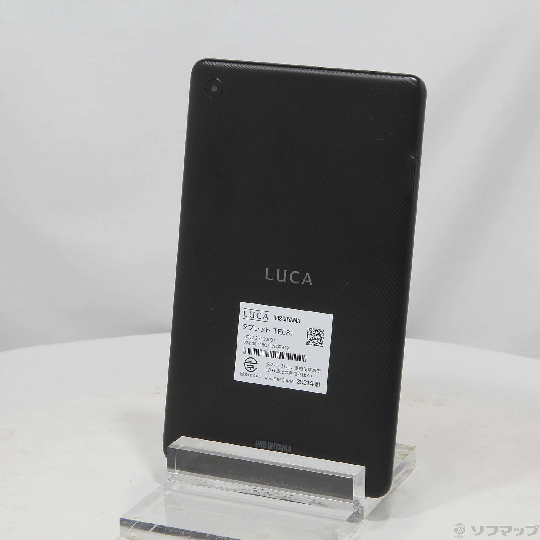 【中古】〔展示品〕 LUCA Tablet TE081 32GB ブラック TE081N1-B Wi-Fi [2133047942540 ...