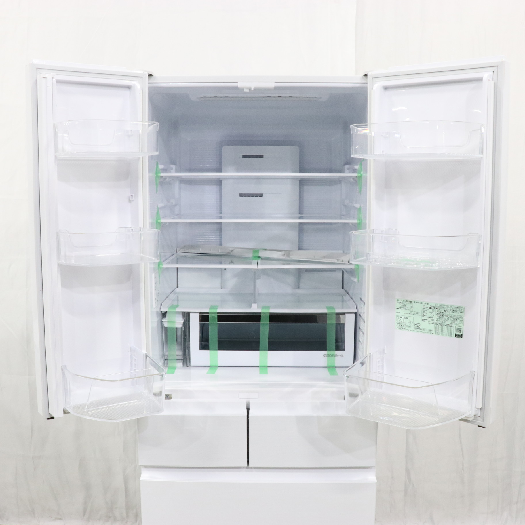 【中古】〔展示品〕 冷蔵庫 HWタイプ ピュアホワイト R-HW54S-W [6ドア ／観音開きタイプ ／540L ...