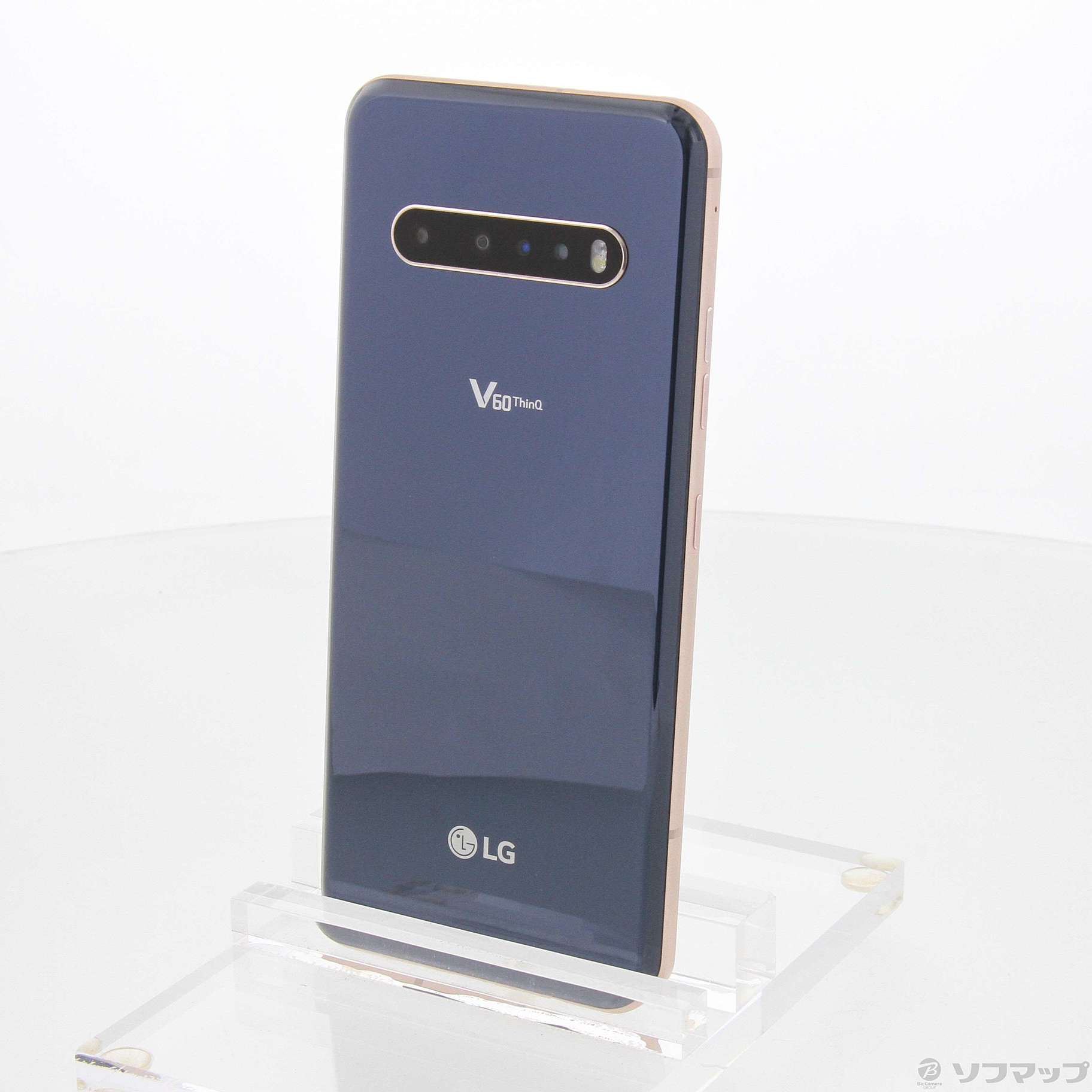【中古】LG V60 ThinQ 5G 128GB クラッシ-ブルー A001LG SoftBankロック解除SIMフリー ...