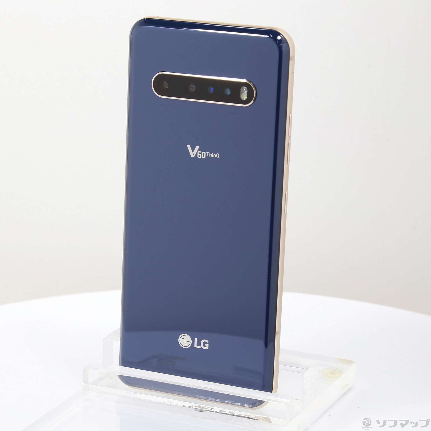 【中古】LG V60 ThinQ 5G 128GB クラッシ-ブルー A001LG SoftBankロック解除SIMフリー ...