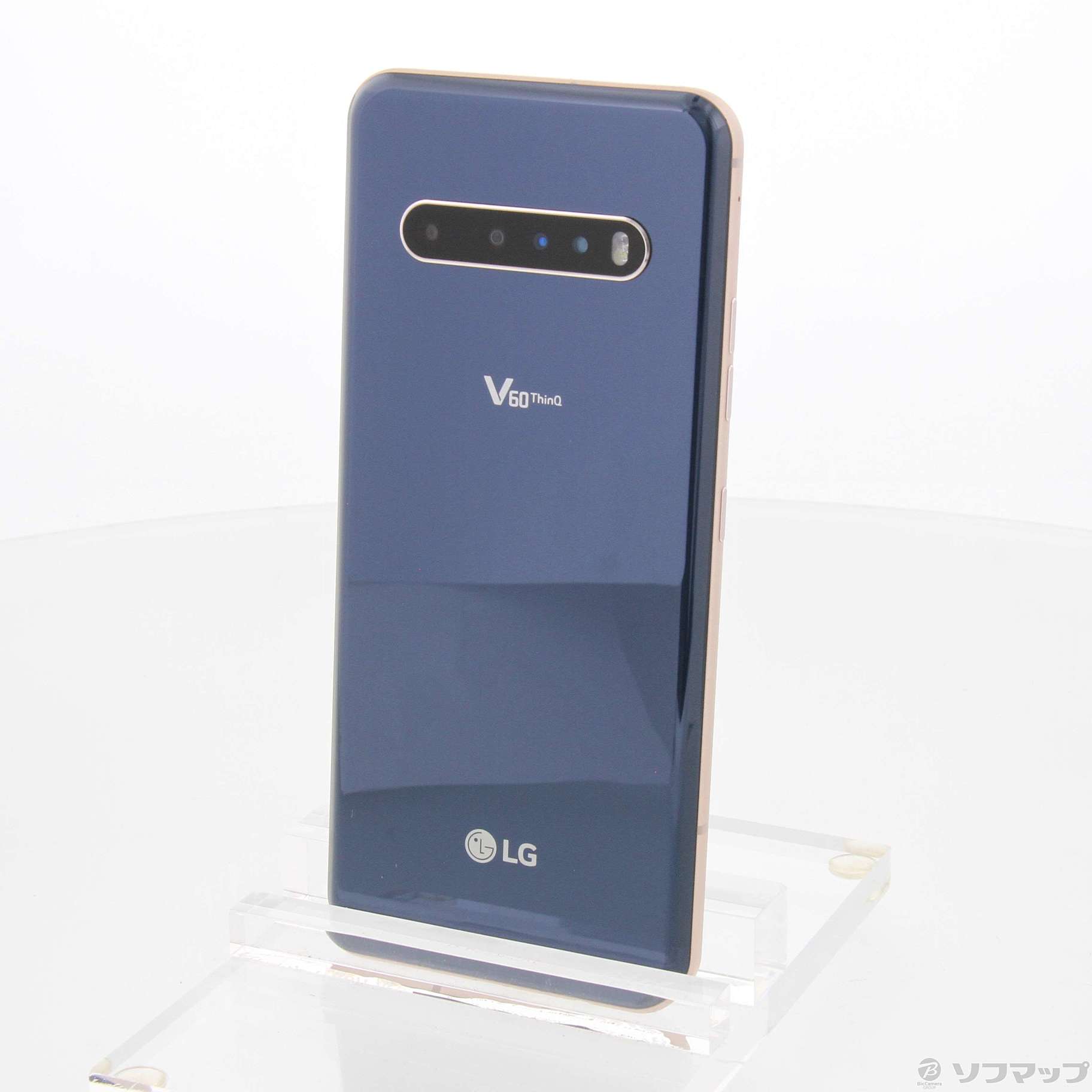 【中古】LG V60 ThinQ 5G 128GB クラッシ-ブルー A001LG SoftBankロック解除SIMフリー ...