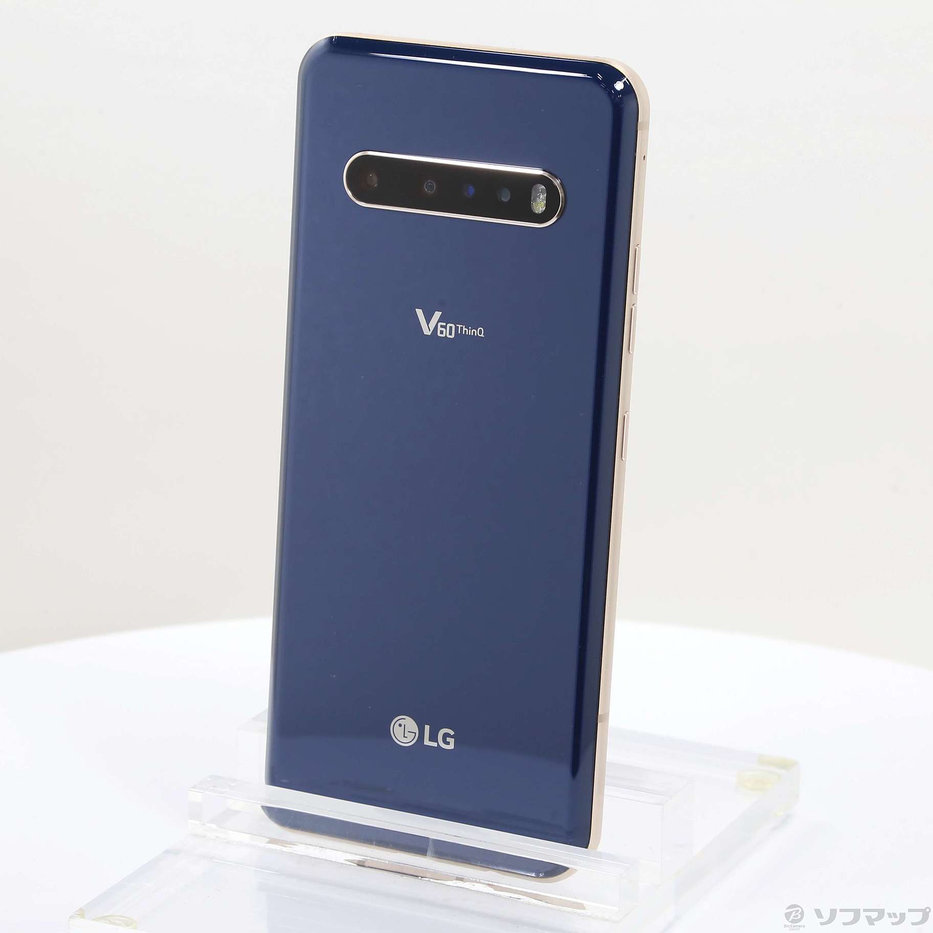 【中古】LG V60 ThinQ 5G 128GB クラッシ-ブルー A001LG SoftBankロック解除SIMフリー ...