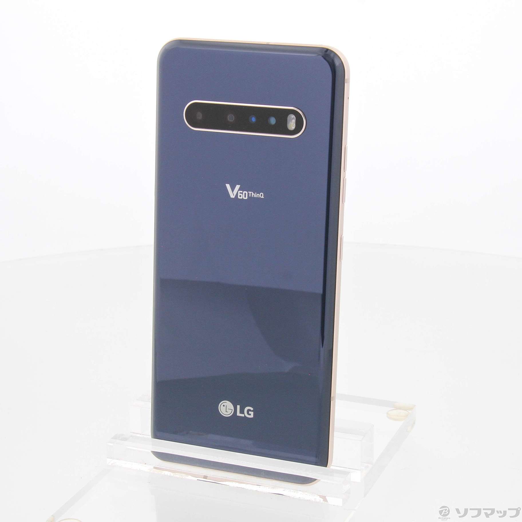 【中古】LG V60 ThinQ 5G 128GB クラッシ-ブルー A001LG SoftBankロック解除SIMフリー ...