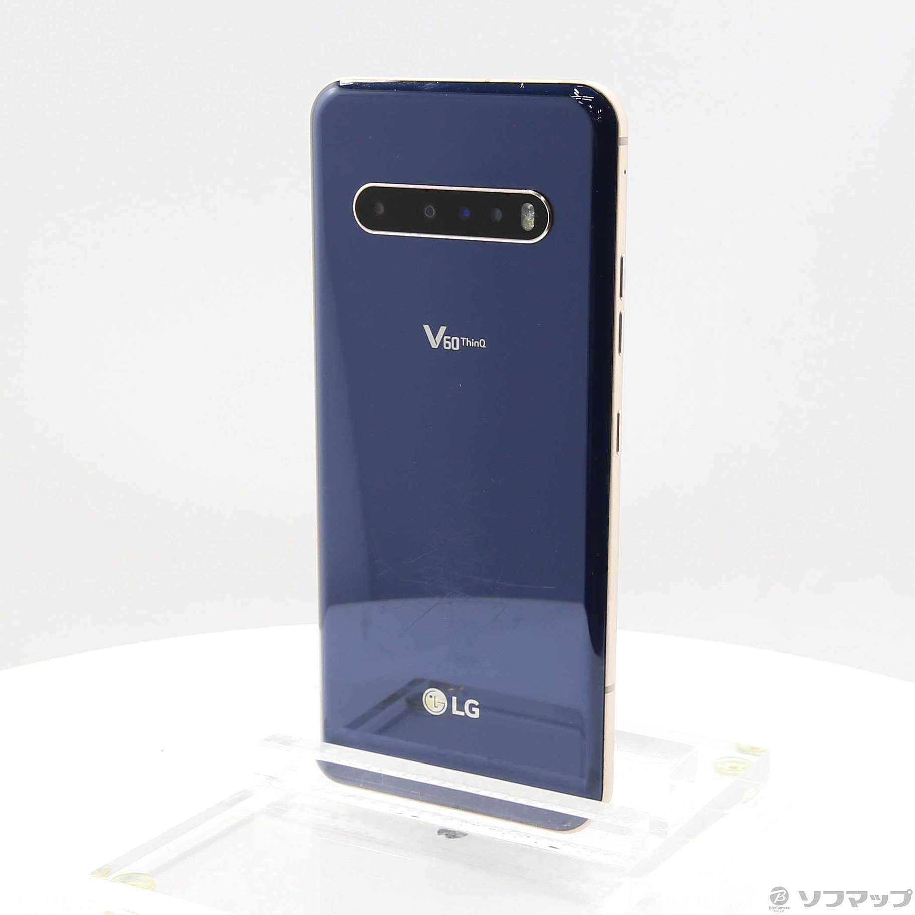 【中古】LG V60 ThinQ 5G 128GB クラッシ-ブルー A001LG SoftBankロック解除SIMフリー ...