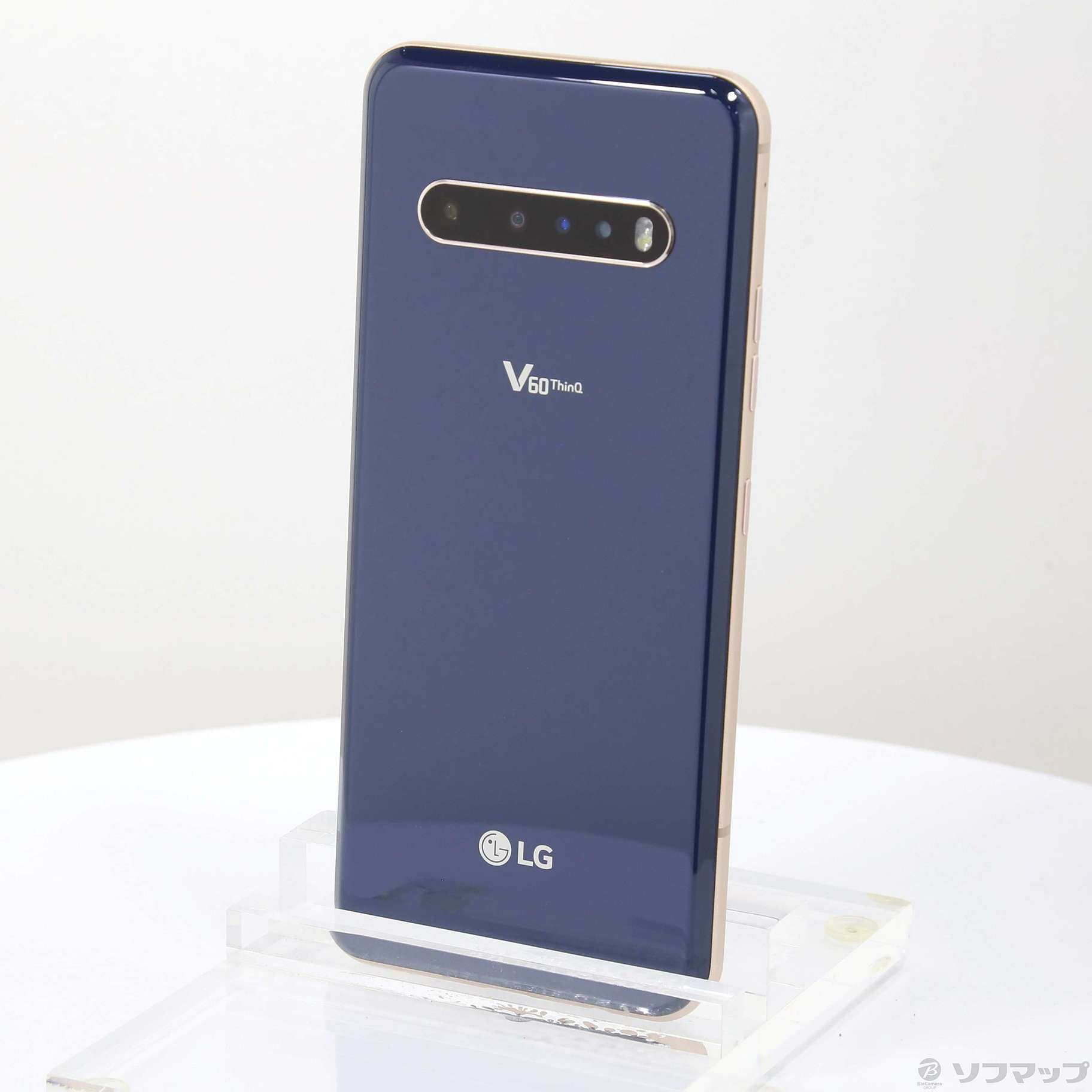 【中古】LG V60 ThinQ 5G 128GB クラッシ-ブルー A001LG SoftBankロック解除SIMフリー ...