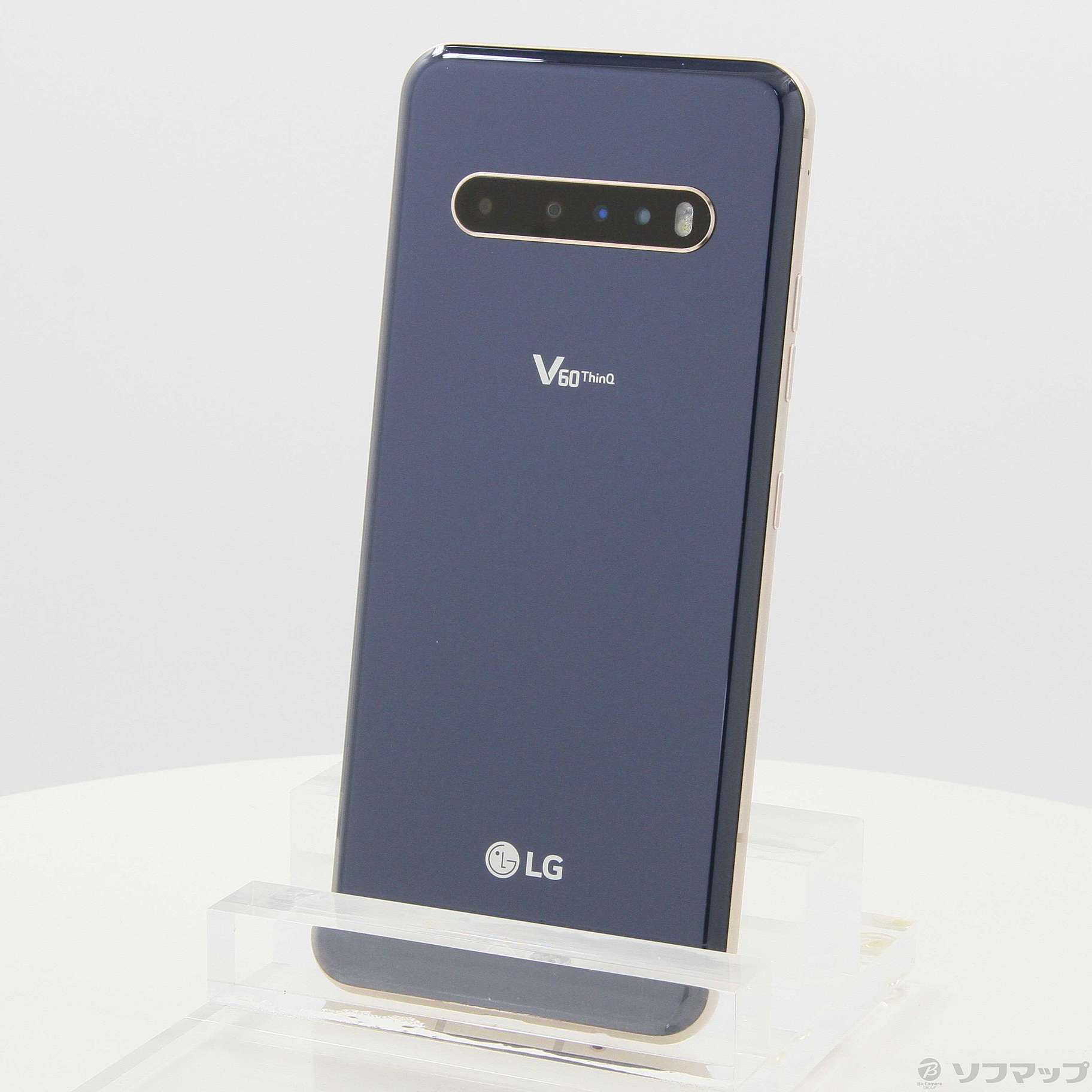 【中古】LG V60 ThinQ 5G 128GB クラッシ-ブルー A001LG SoftBankロック解除SIMフリー 〔ネットワーク利用 ...