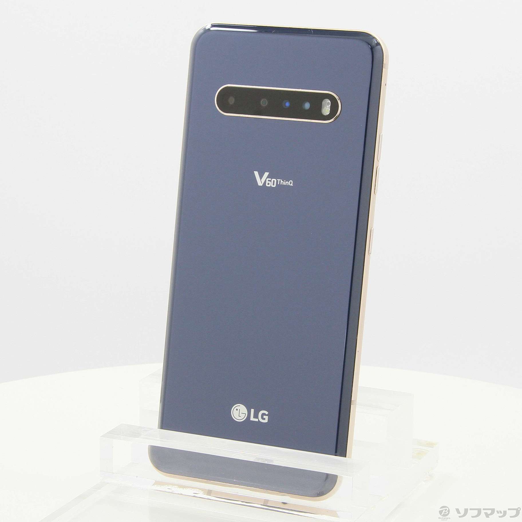 【中古】LG V60 ThinQ 5G 128GB クラッシ-ブルー A001LG SoftBankロック解除SIMフリー ...