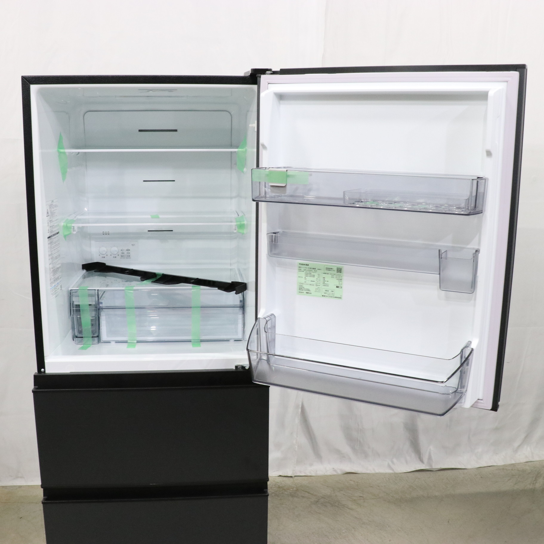 【中古】〔展示品〕 冷蔵庫 マットチャコール GR-U33SC-KZ [幅60cm ／3ドア ／右開きタイプ ／326L ／2022年] [2133050028491] - リコレ ...