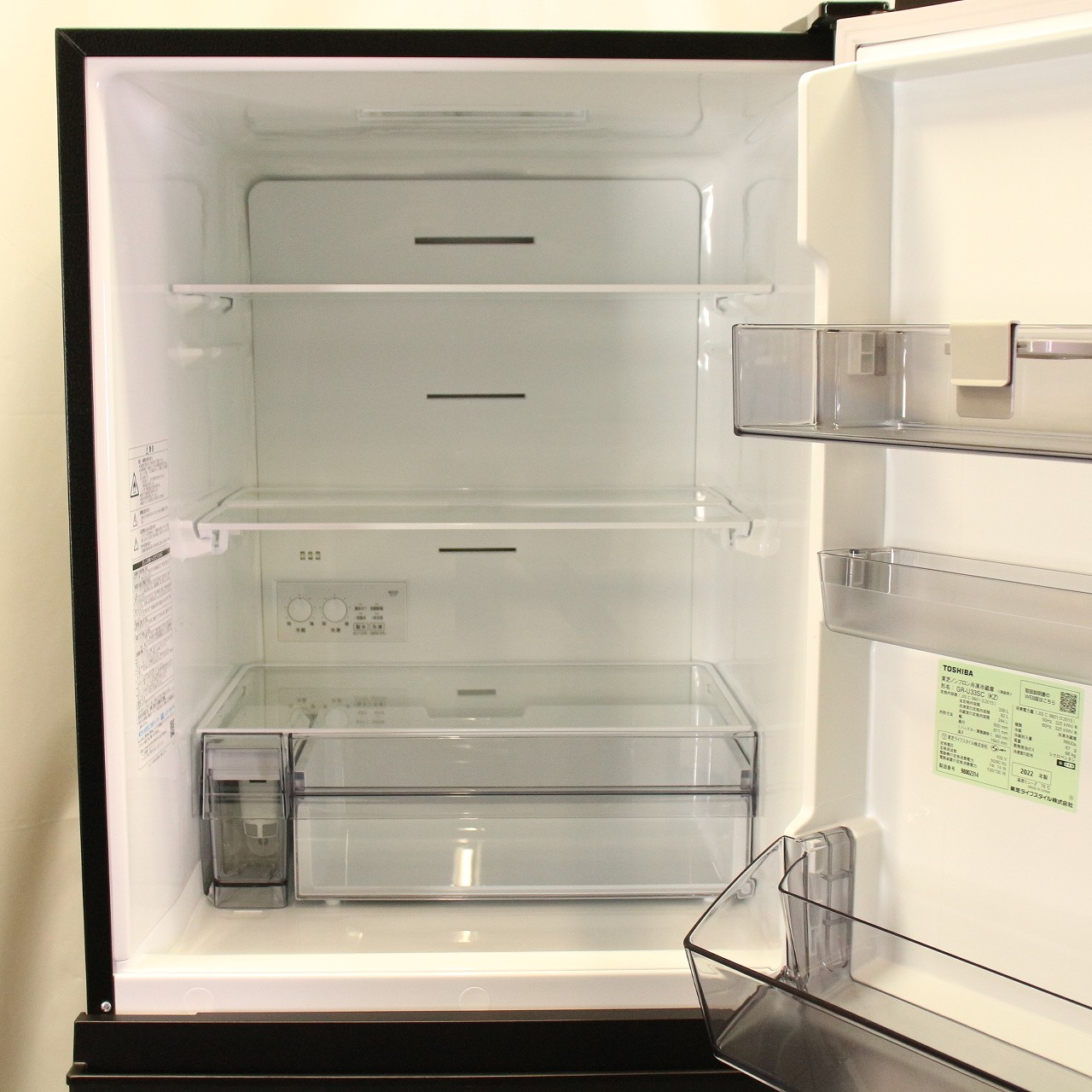 【中古】〔展示品〕 冷蔵庫 マットチャコール GR-U33SC-KZ [幅60cm ／3ドア ／右開きタイプ ／326L ／2022年] [2133050135625] - リコレ！|ビック ...