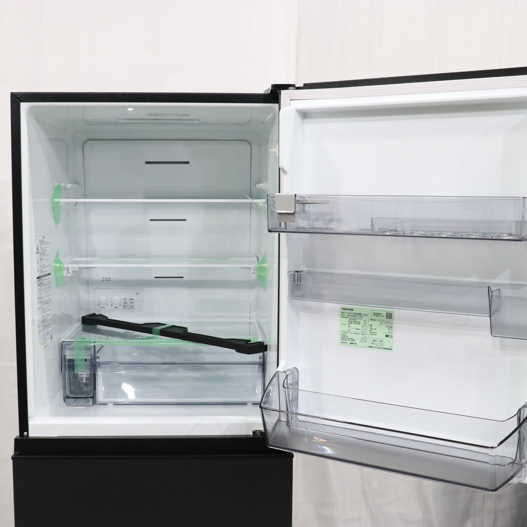 【中古】〔展示品〕 冷蔵庫 マットチャコール GR-U33SC-KZ [幅60cm ／3ドア ／右開きタイプ ／326L ／2022年] [2133050197906] - リコレ！|ビック ...