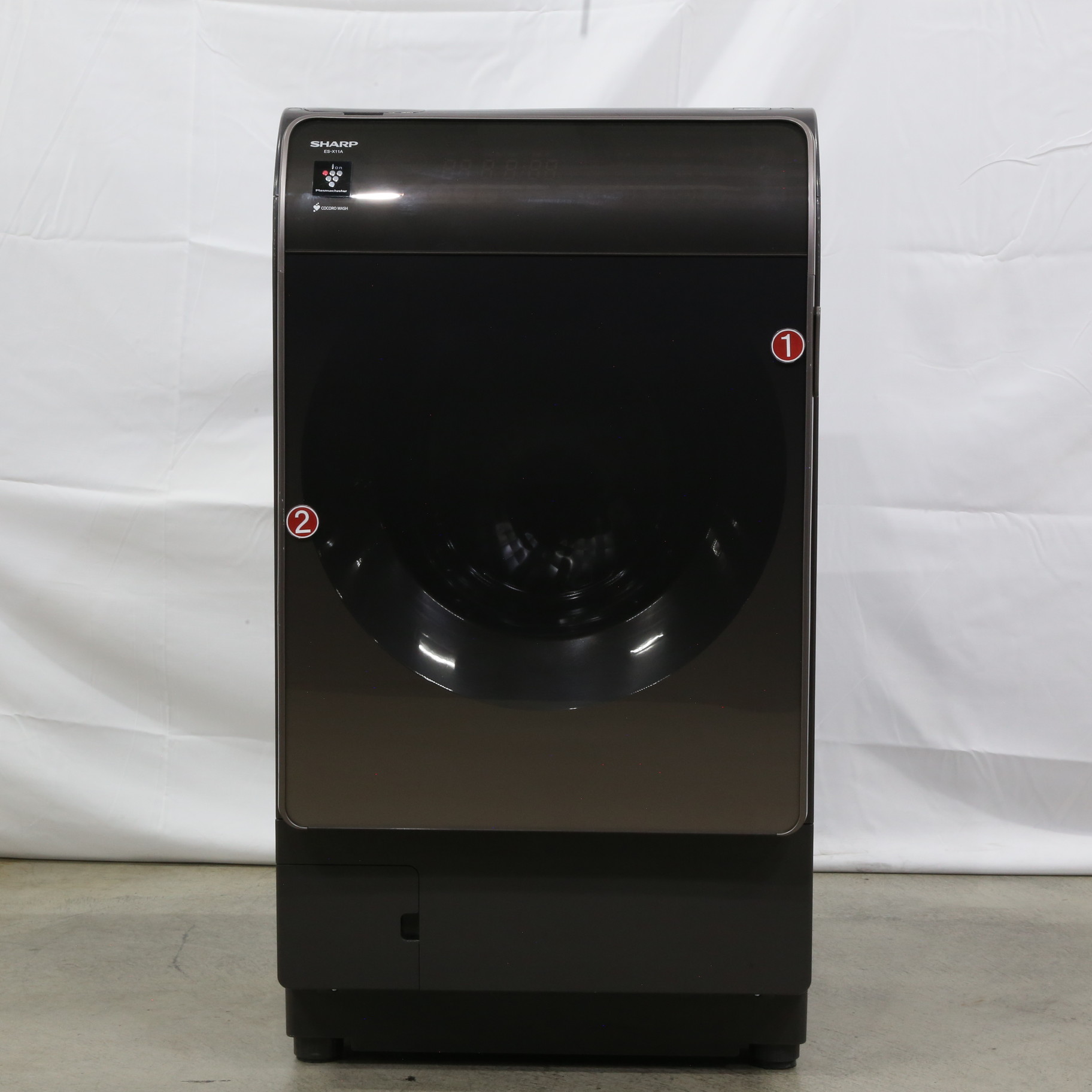 【中古】〔展示品〕 ドラム式洗濯乾燥機 リッチブラウン ES-X11A-TL [洗濯11.0kg ／乾燥6.0kg ／ヒートポンプ乾燥 ／左開き] [2133051568880] - リコレ ...