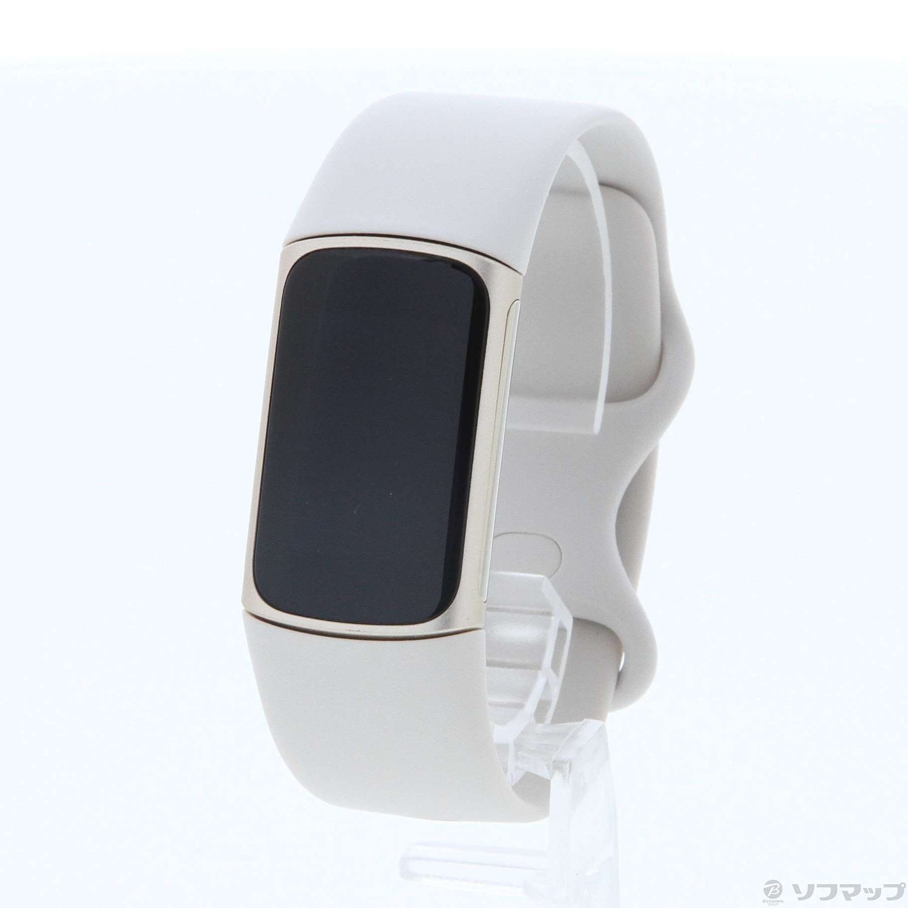 【中古】〔展示品〕 Fitbit Charge5 FB421GLWT-FRCJK ルナホワイト／ソフトゴールド [2133051962060 ...
