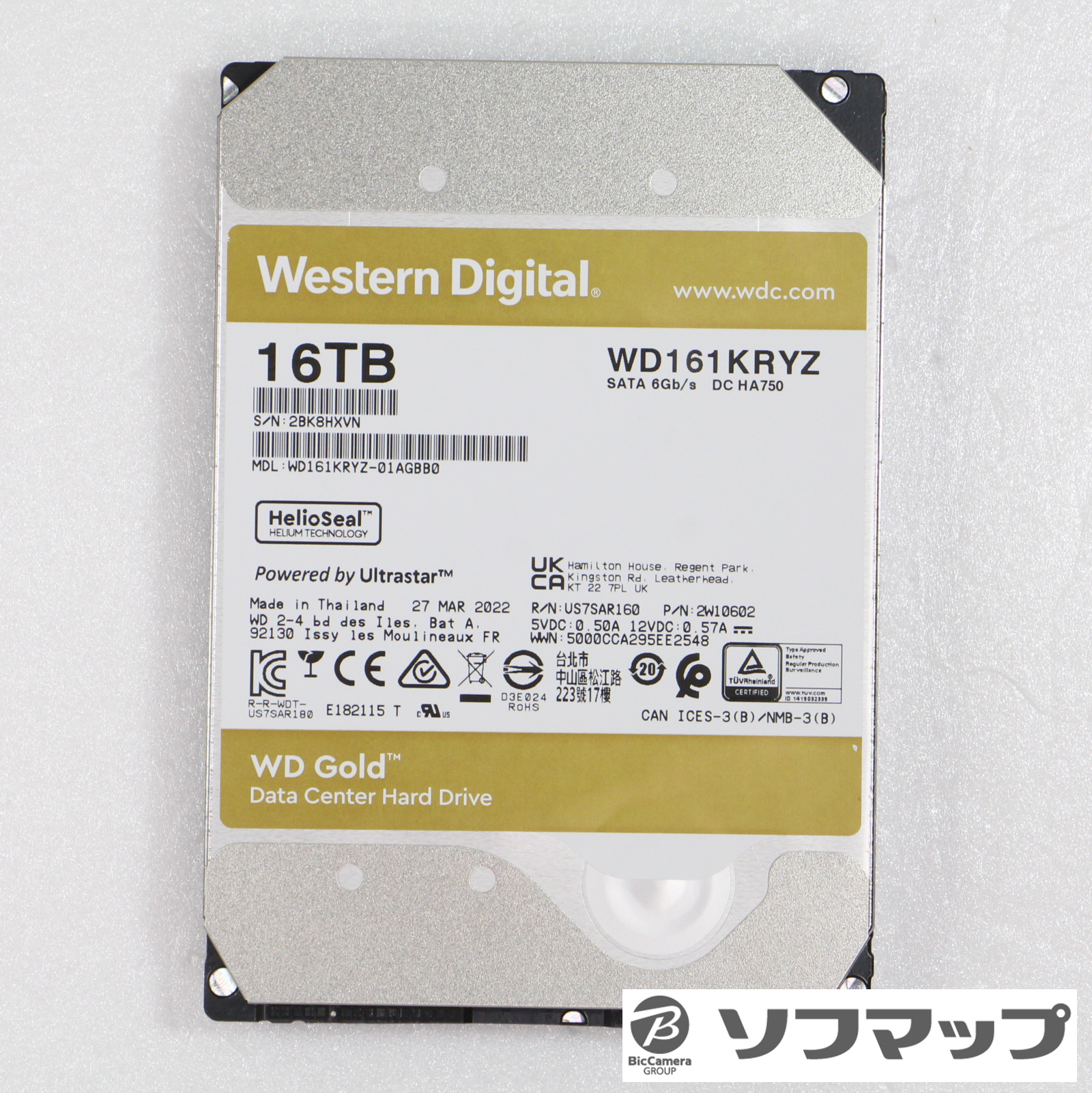 【中古】WD161KRYZ [2133052407911] - リコレ！|ビックカメラグループ ソフマップの中古通販サイト
