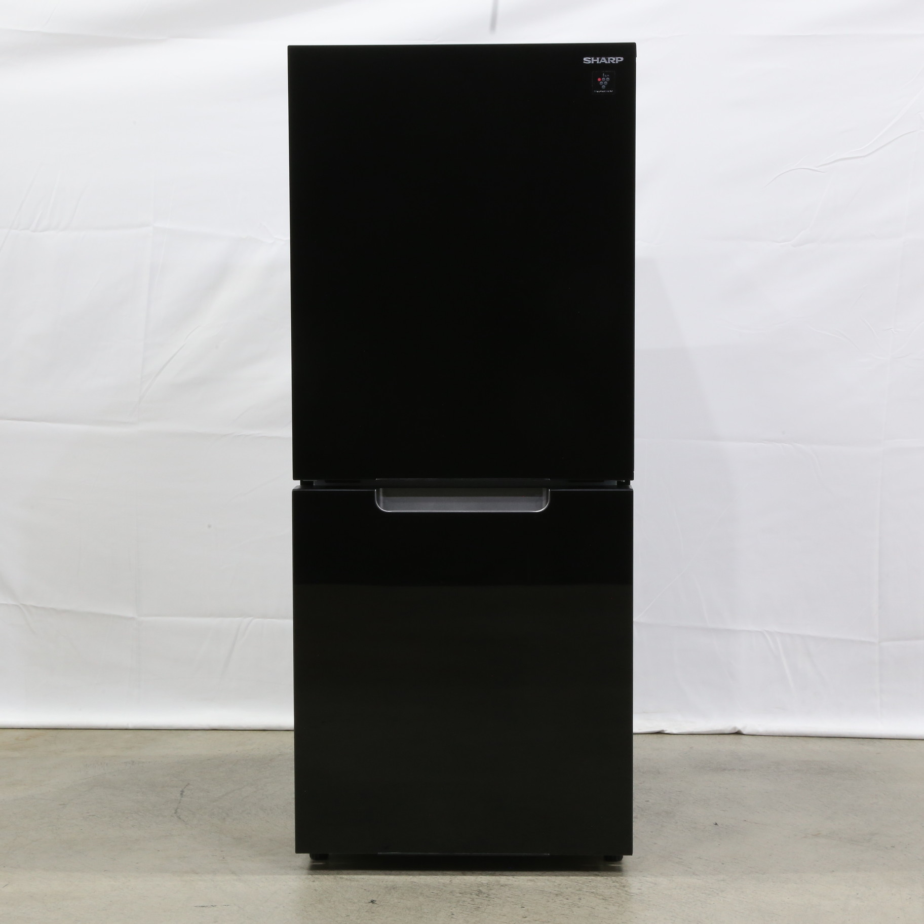 【中古】〔展示品〕 冷蔵庫 ピュアブラック SJ-GD15J-B [幅49.5cm ／152L ／2ドア ／右開き／左開き付け替えタイプ ／2022年] [2133053904846] - リ ...