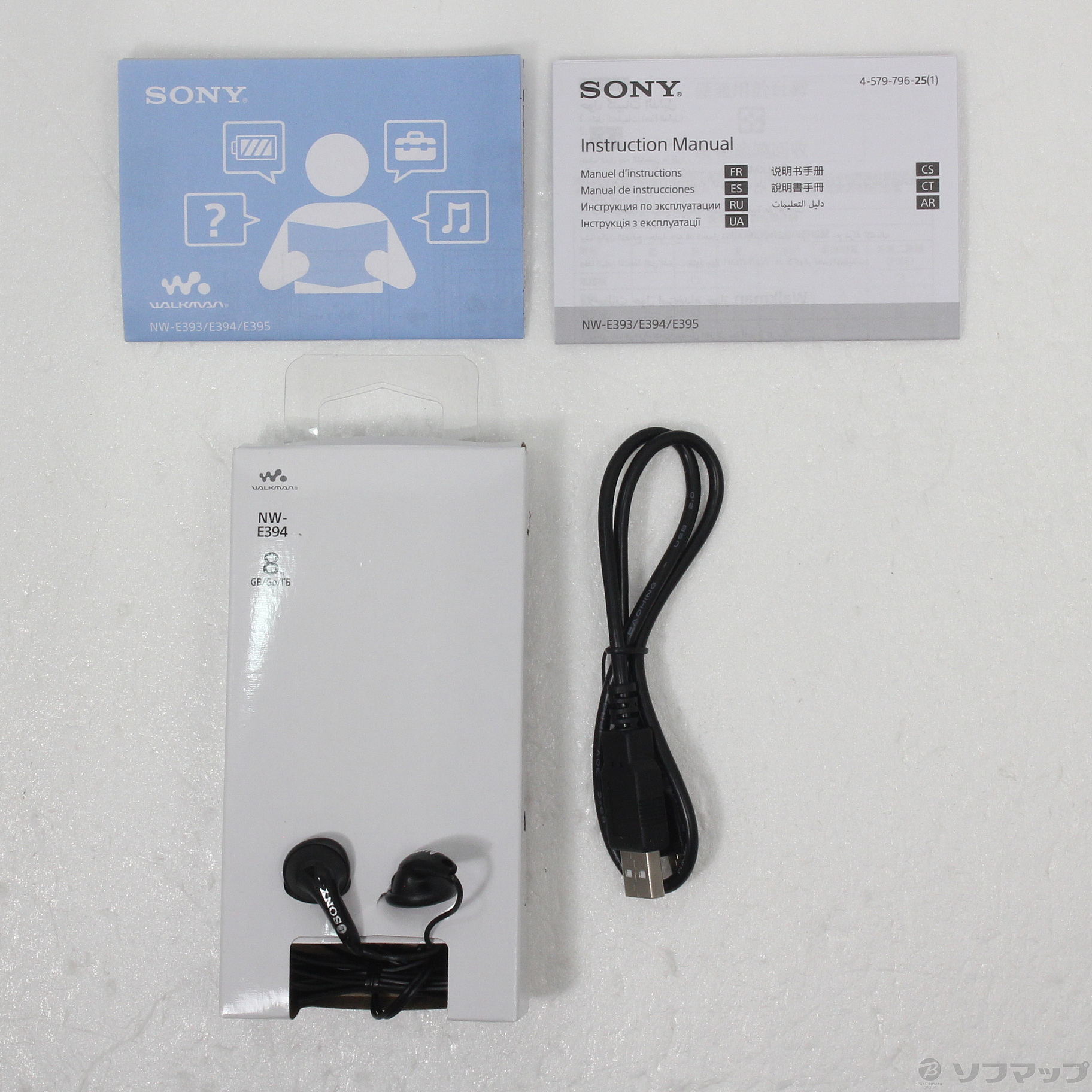 【中古】〔展示品〕 WALKMAN E390シリーズ 海外仕様 メモリ8GB ブラック NW-E394BCE [2133054590192 ...