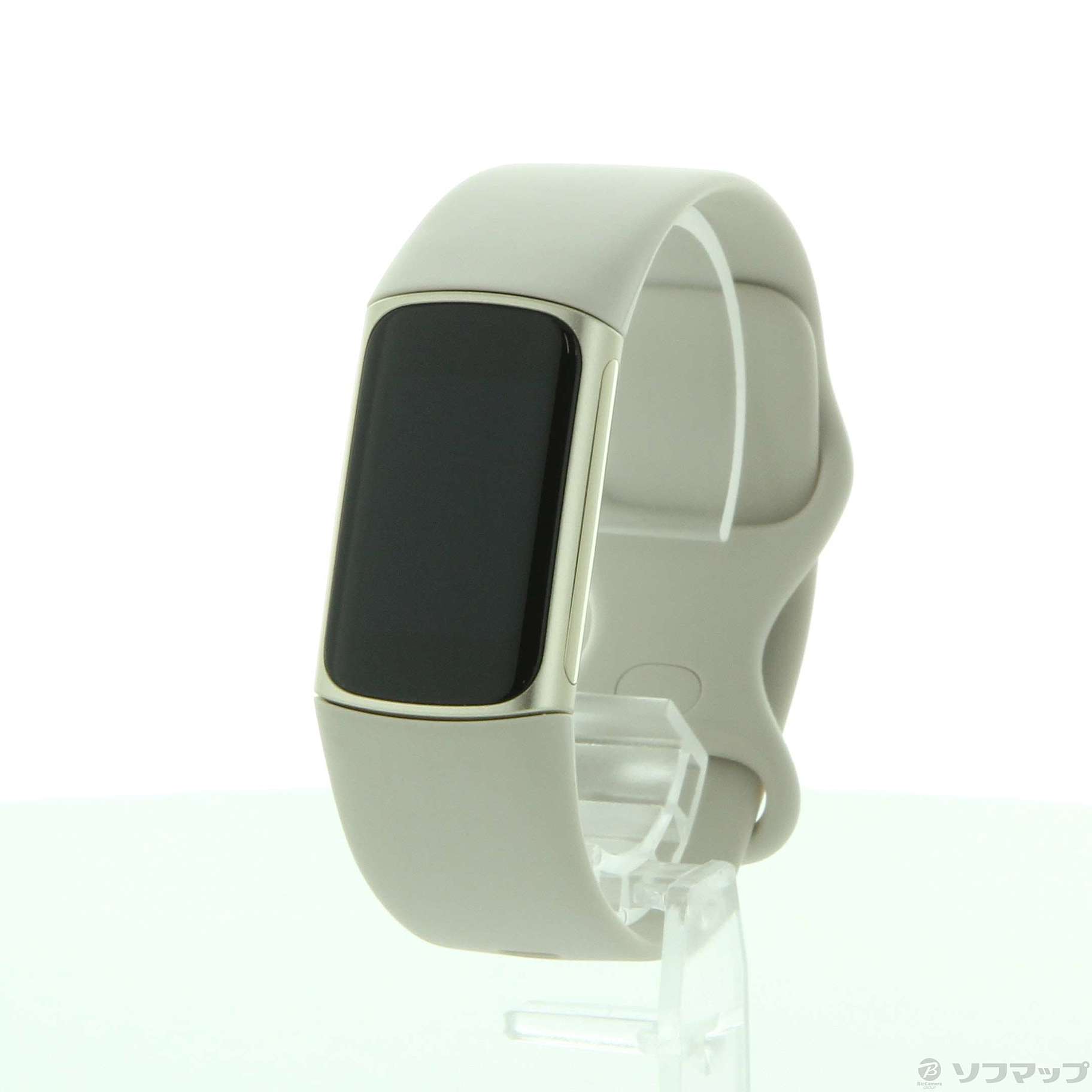 【中古】〔展示品〕 Fitbit Charge5 FB421GLWT-FRCJK ルナホワイト／ソフトゴールド [2133055341977 ...