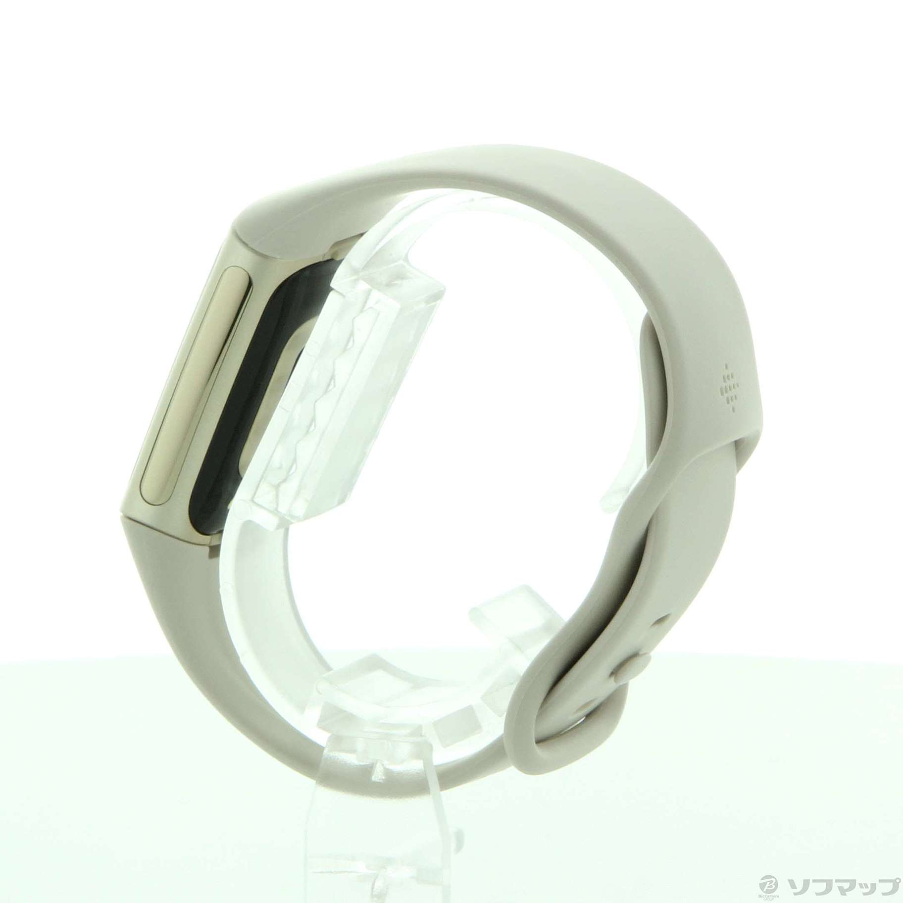 【中古】〔展示品〕 Fitbit Charge5 FB421GLWT-FRCJK ルナホワイト／ソフトゴールド [2133055341977 ...