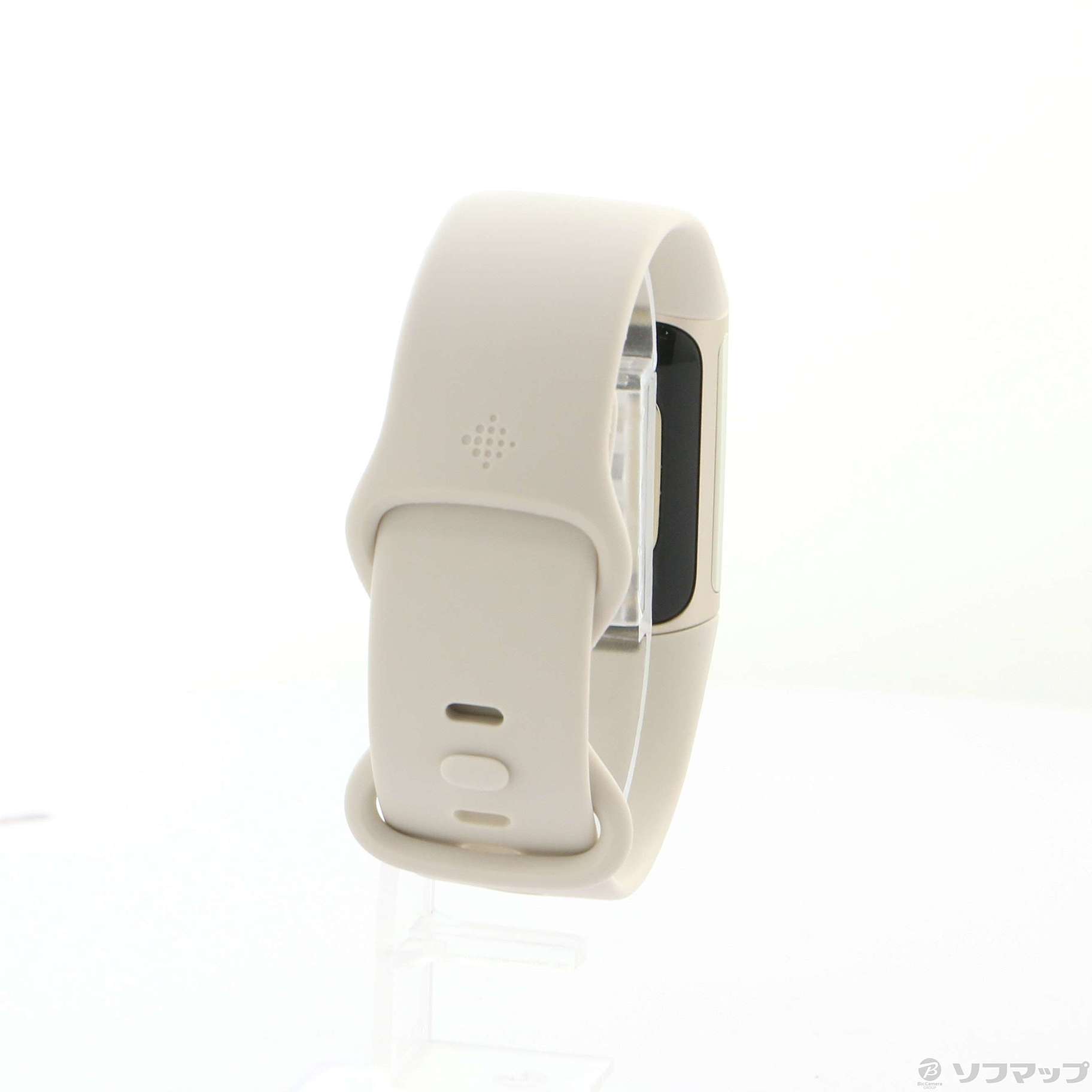 【中古】〔展示品〕 Fitbit Charge5 FB421GLWT-FRCJK ルナホワイト／ソフトゴールド [2133055341991 ...