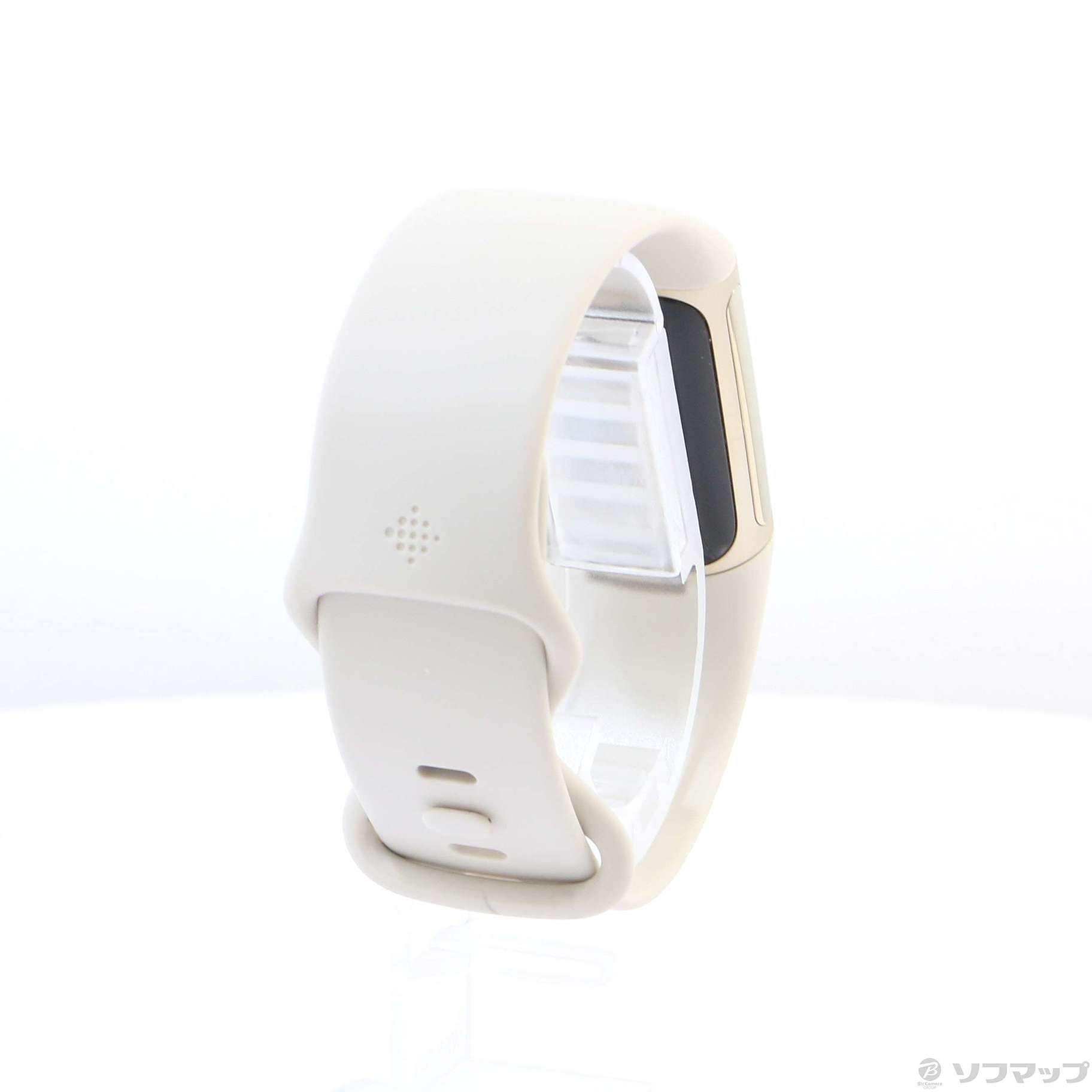 【中古】〔展示品〕 Fitbit Charge5 FB421GLWT-FRCJK ルナホワイト／ソフトゴールド [2133055342530 ...